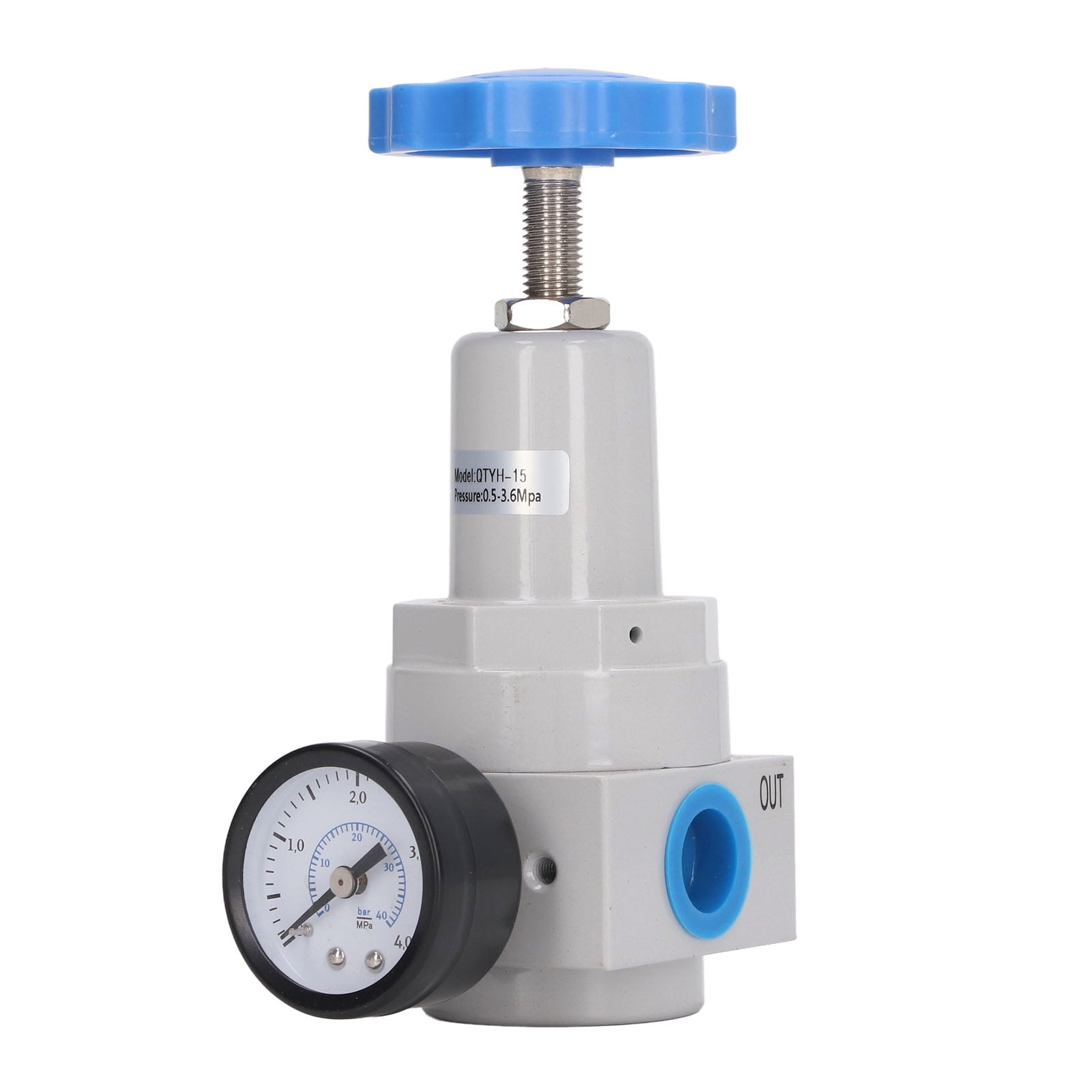 G1/2in Air Compressor Pressure Regulator 0.5–13.6Mpa With Gauge, High ...