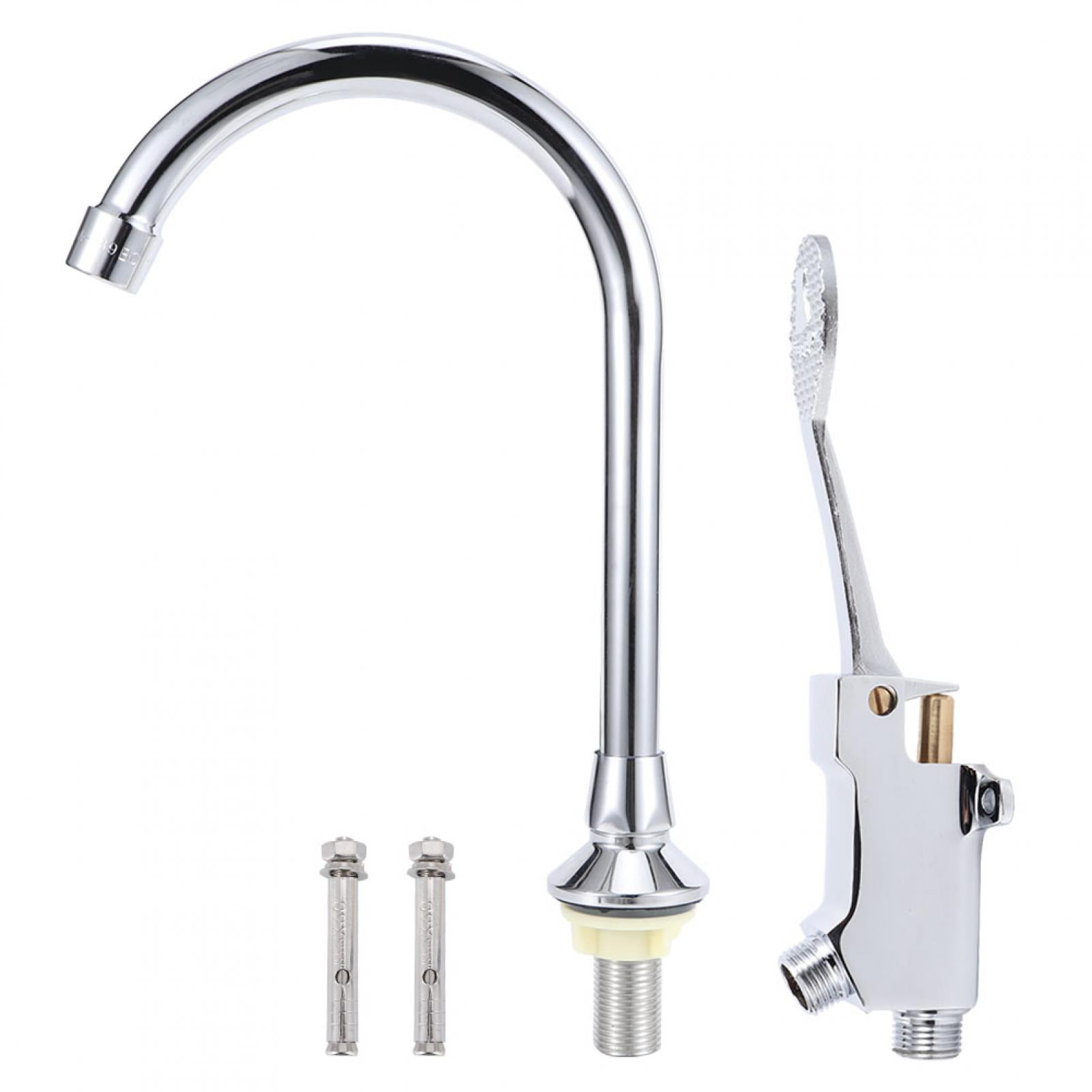 G1/2in Pedal Type Single Cold Copper Water Faucet Foot Operated Water ...