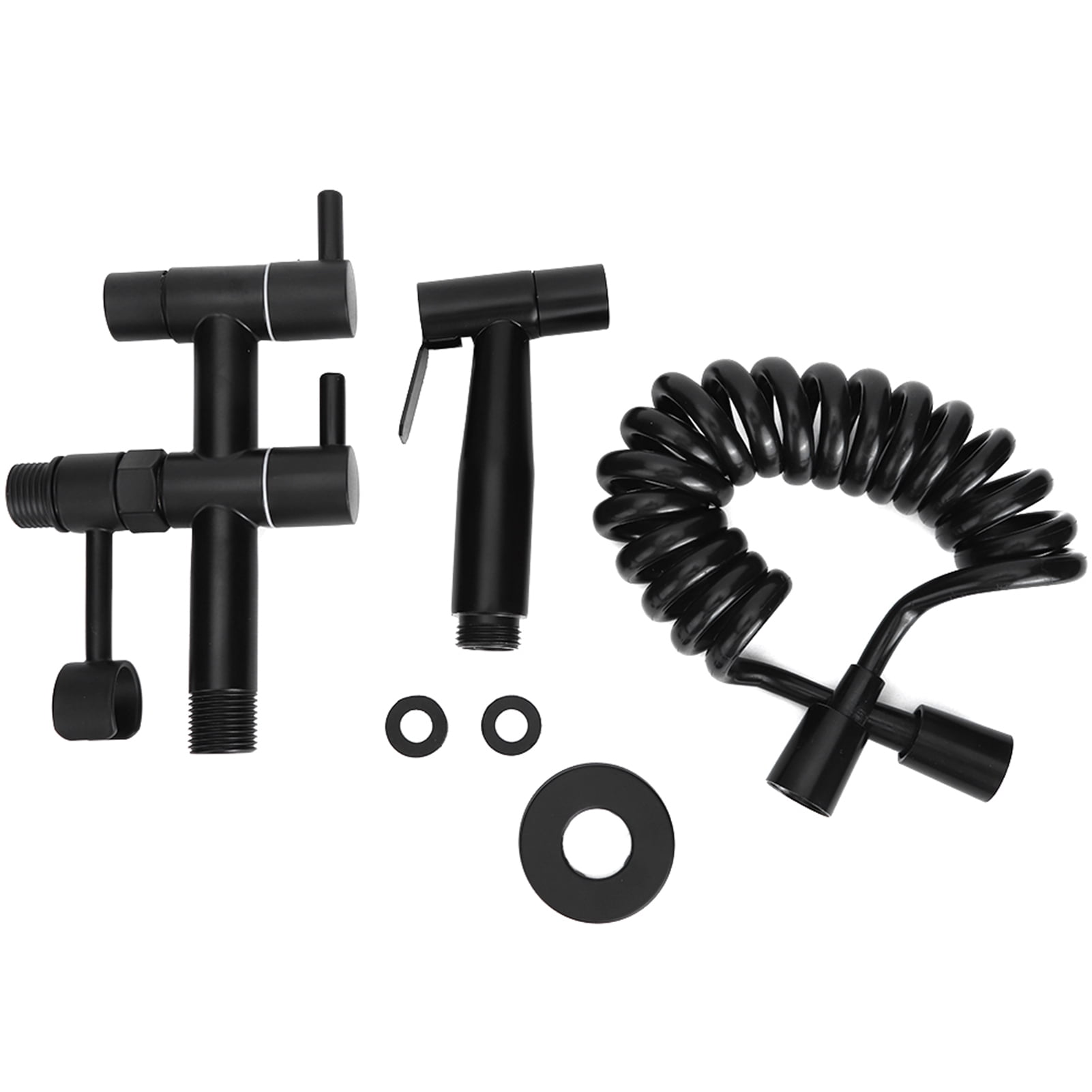 G1/2in Stainless Steel Mop Pool Faucet 1‑Inlet 2‑Outlet Water Tap Kit ...