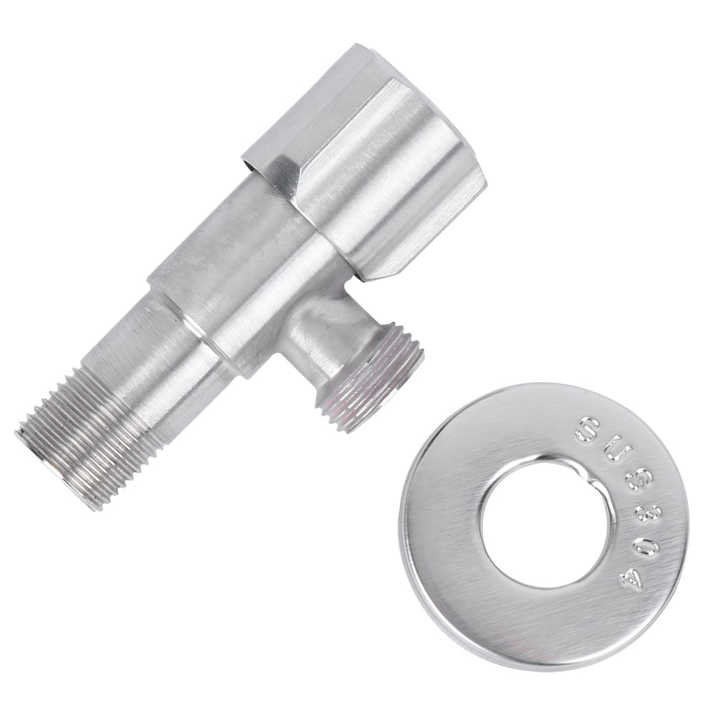 G1/2in Thread Stainless Steel Hot Cold Stop Valve Angle Valve Kitchen ...