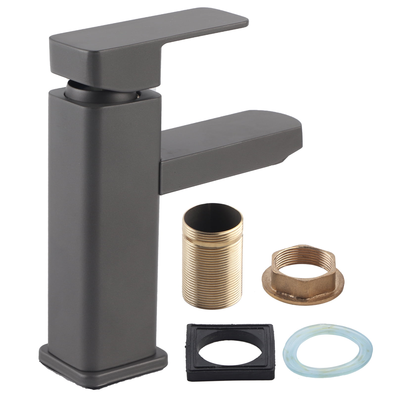 G1/2in Thread Stainless Steel Matte Surface Basin Water Faucet Bathroom ...