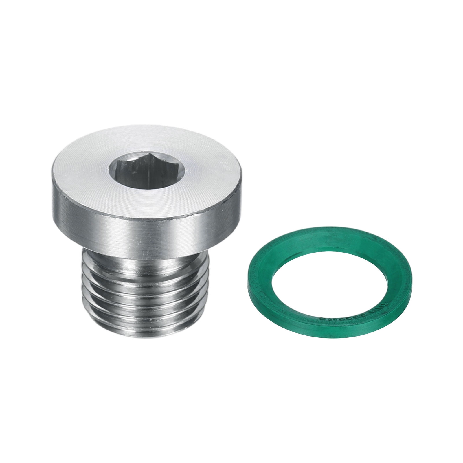 G1/4 304 Stainless Steel Thread Sensor Plug with Green O-Ring ...