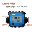 G1/4" G1" Flow Digital Display Meter Gear Flow Meter Gasoline Oil ...