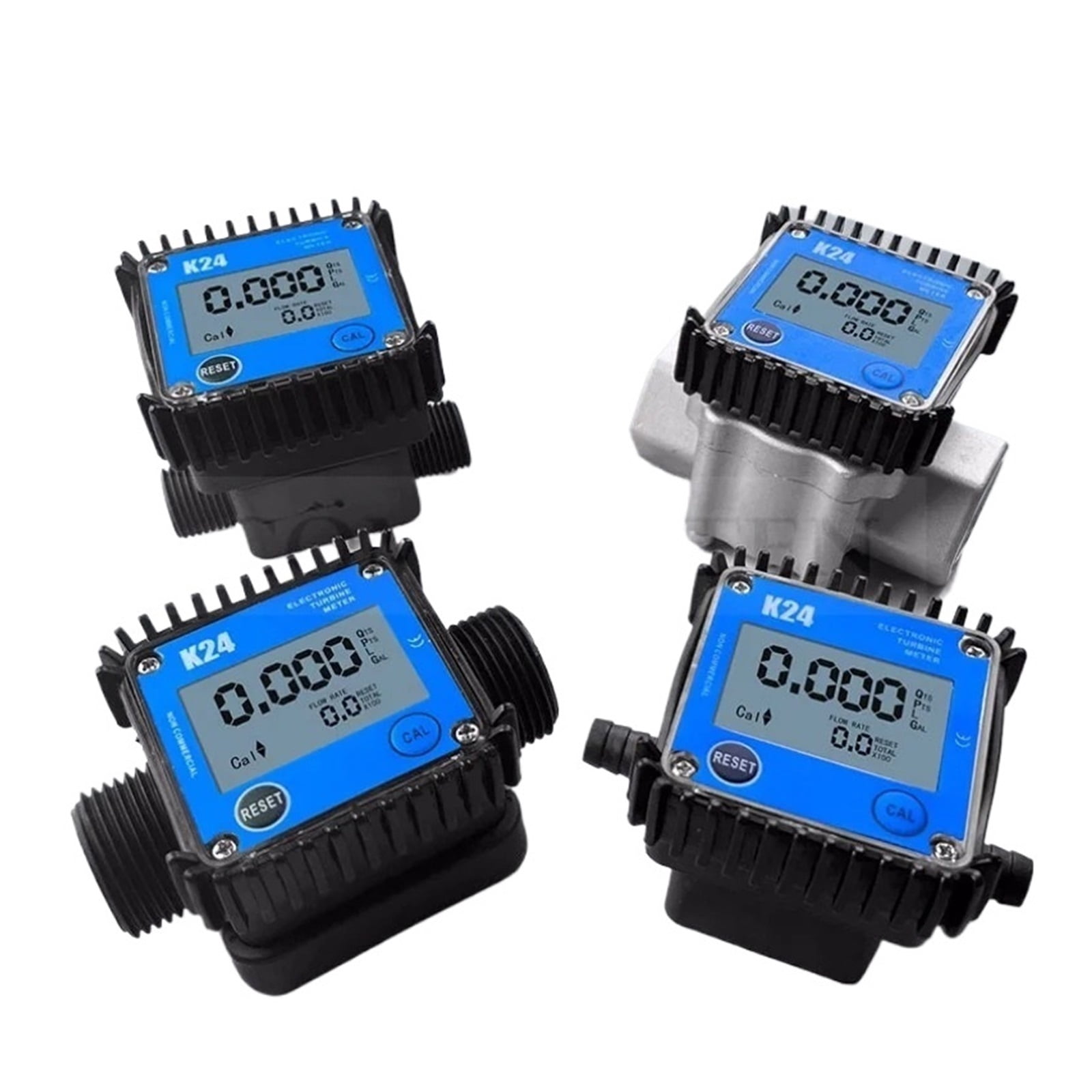G1/4" G1" Flow Digital Display Meter Gear Flow Meter Gasoline Oil Hydraulic Oil Soy Oil Water 0. ...
