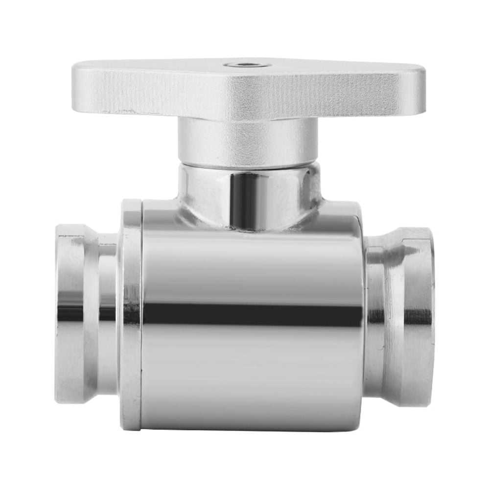 G1/4" Internal Thread Silver Water Ball Valve for Computer Water ...