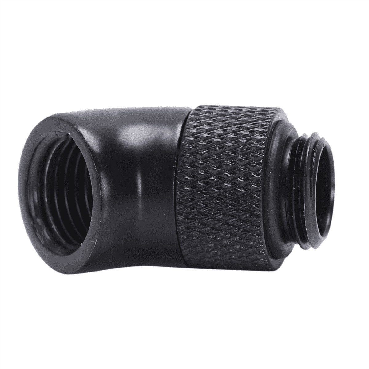 G1/4 Screw Thread 45° Elbow Rotary-Male To Female Connector Black ...