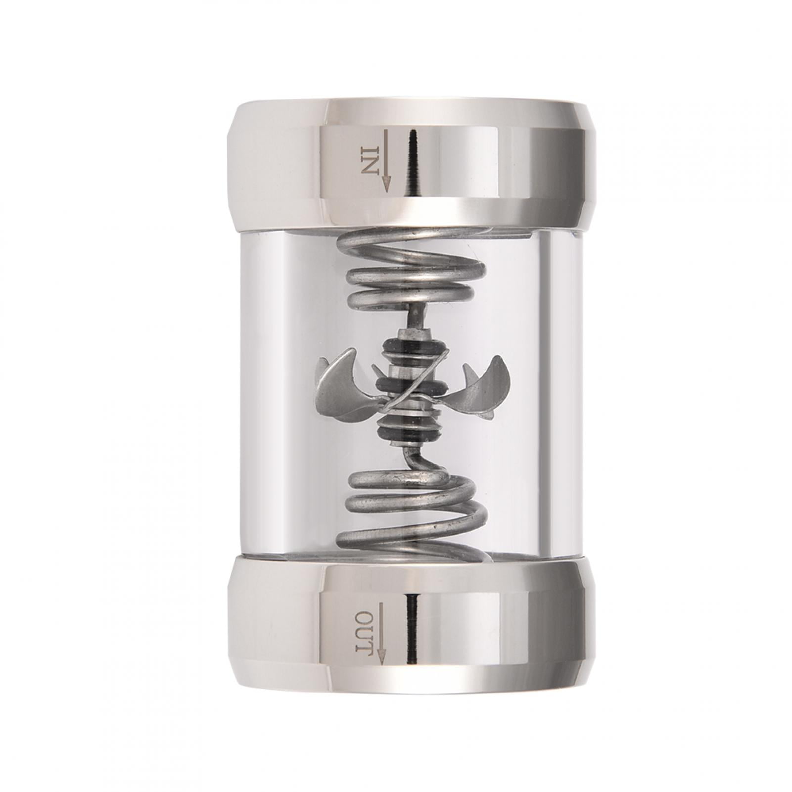 G1/4 Threaded Computer Water Cooling System Flow Meter Indicator Metal ...