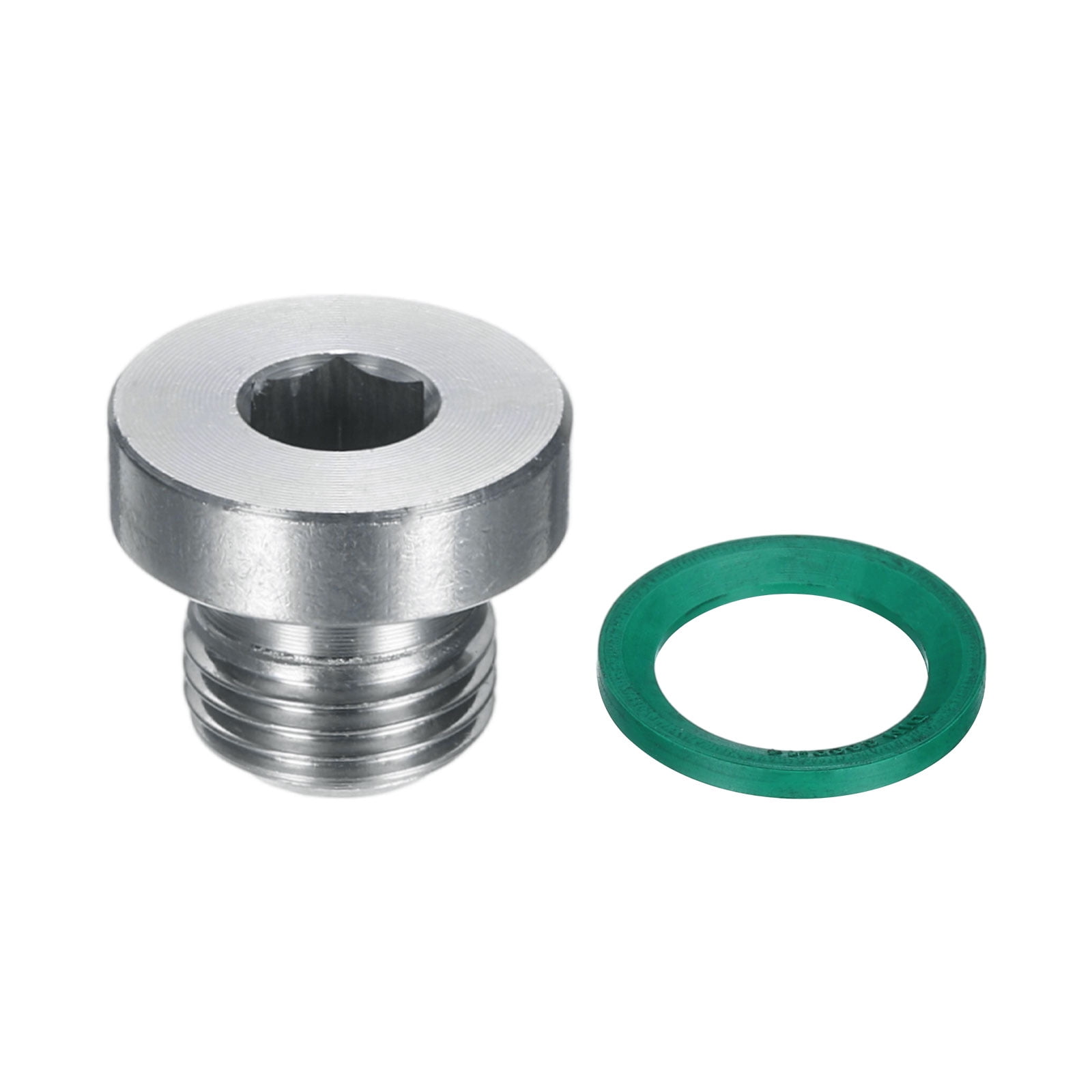 G1/8 Inner Hex Head Pipe Fitting Plug, Universal 304 Stainless Steel Thread Socket Plug with ...