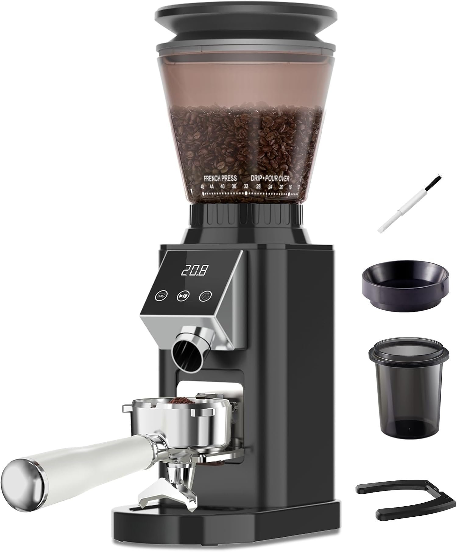 G1 Conical Burr Coffee , 48 Settings Anti-static Burr Mill, Precision ...