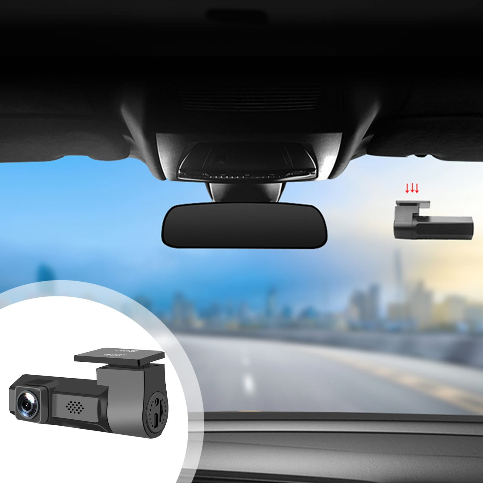 G1 Hidden Car Driving Recorder 1080P HD, 120° Wide-Angle Night Vision ...