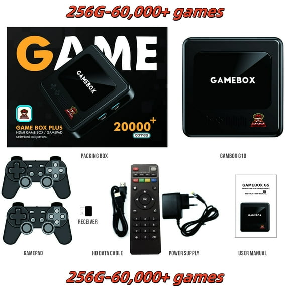 G10 TV game box, relive the classics and play the future,black,256G ...