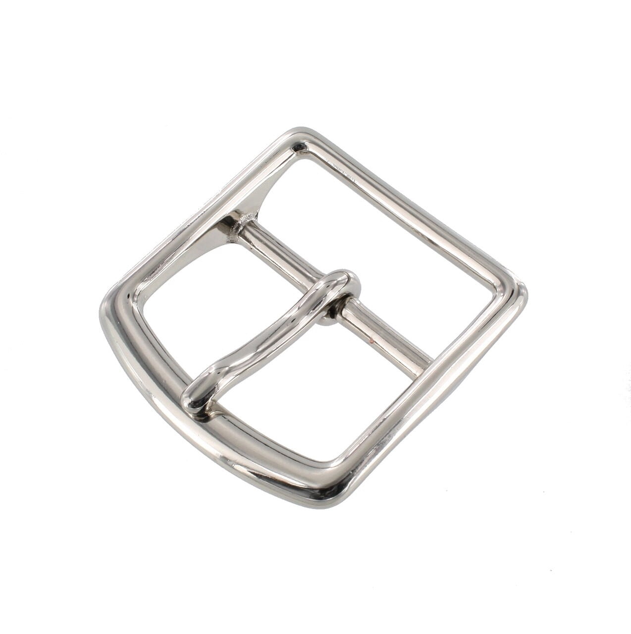 G10549 40mm Nickel Plate, Center Bar Buckle, Solid Brass - Walmart.com