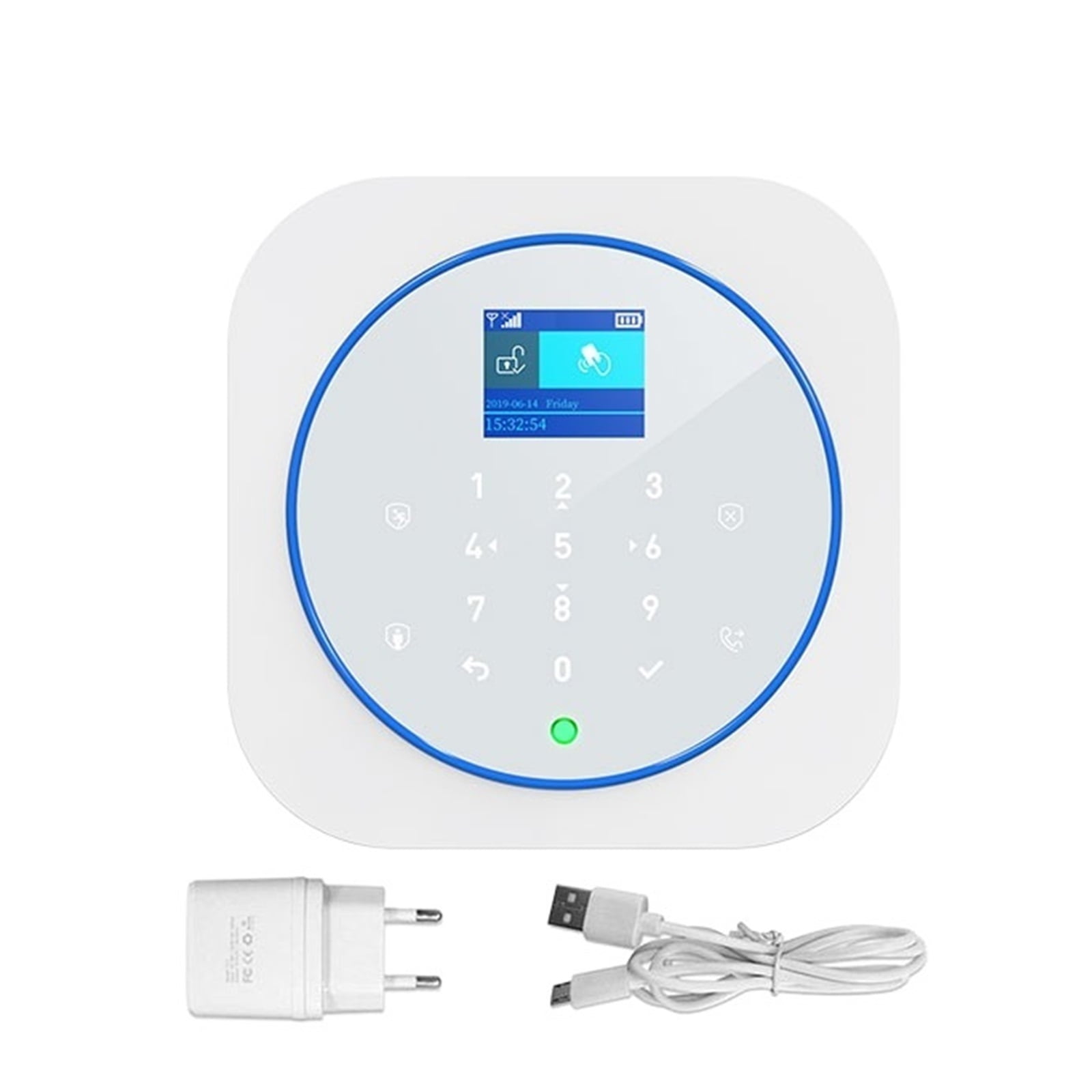 G12 Security Alarm System Tuya Wifi Wireless Touch Keypad GSM RFID Card ...