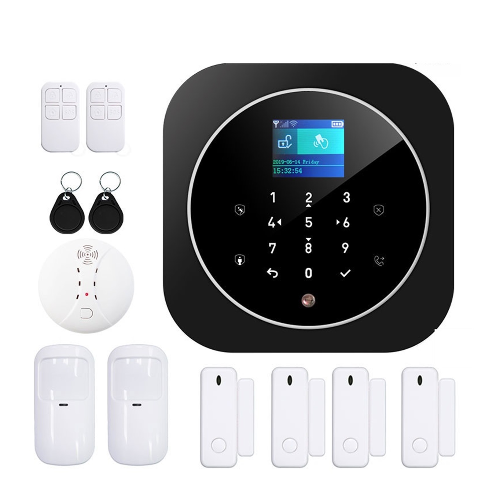 G12 Tuya Wifi Gsm Wireless Alarm System Security Protection App Control SmartHome Safety Alarm ...