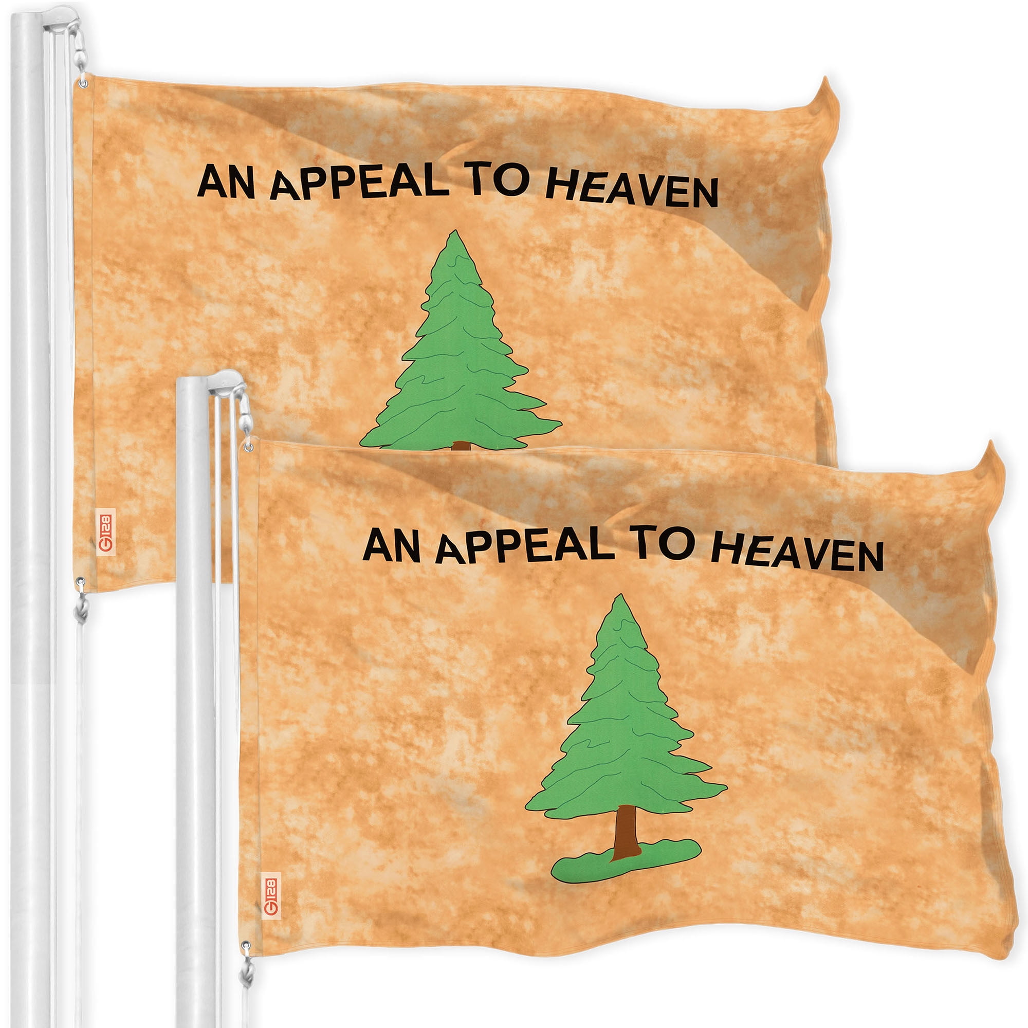 G128 2 Pack: An Appeal to Heaven Tea-Stained Flag | 3x5 Ft | LiteWeave ...