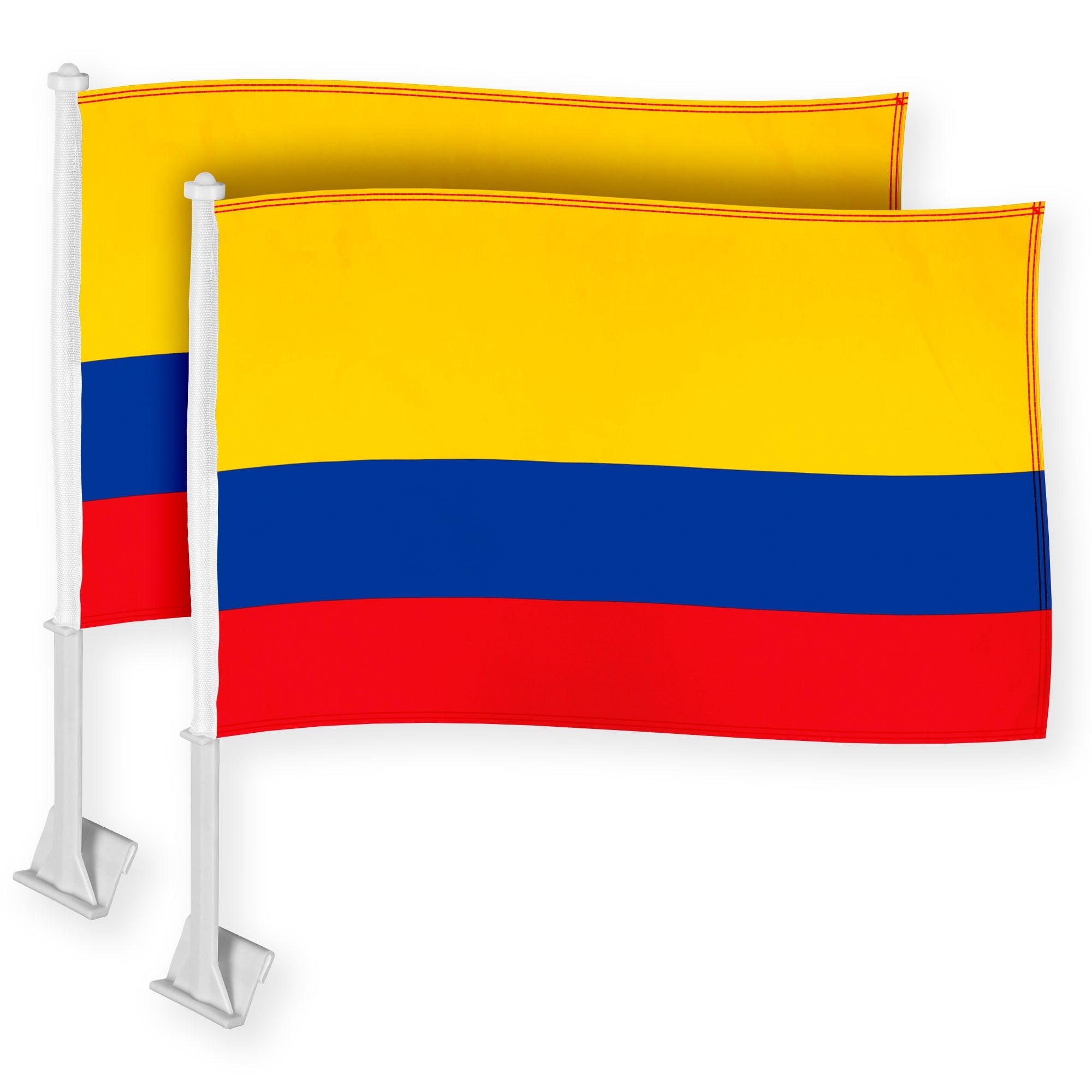 G128 2 Pack: Colombia Colombian Car Flag | 11x17 In | Double LiteWeave ...