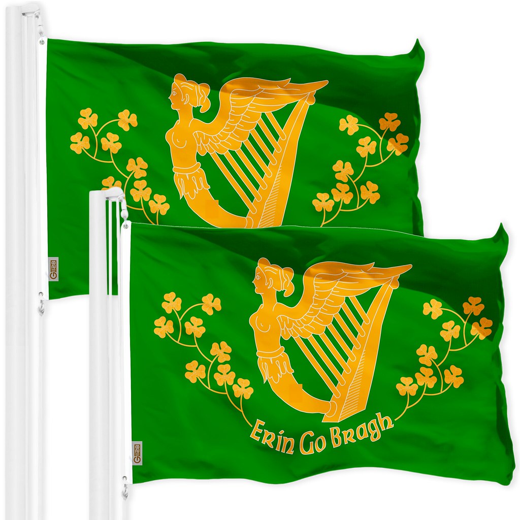 G128 2 Pack: Erin Go Bragh Flag | 3x5 Ft | LiteWeave Pro Series Printed ...