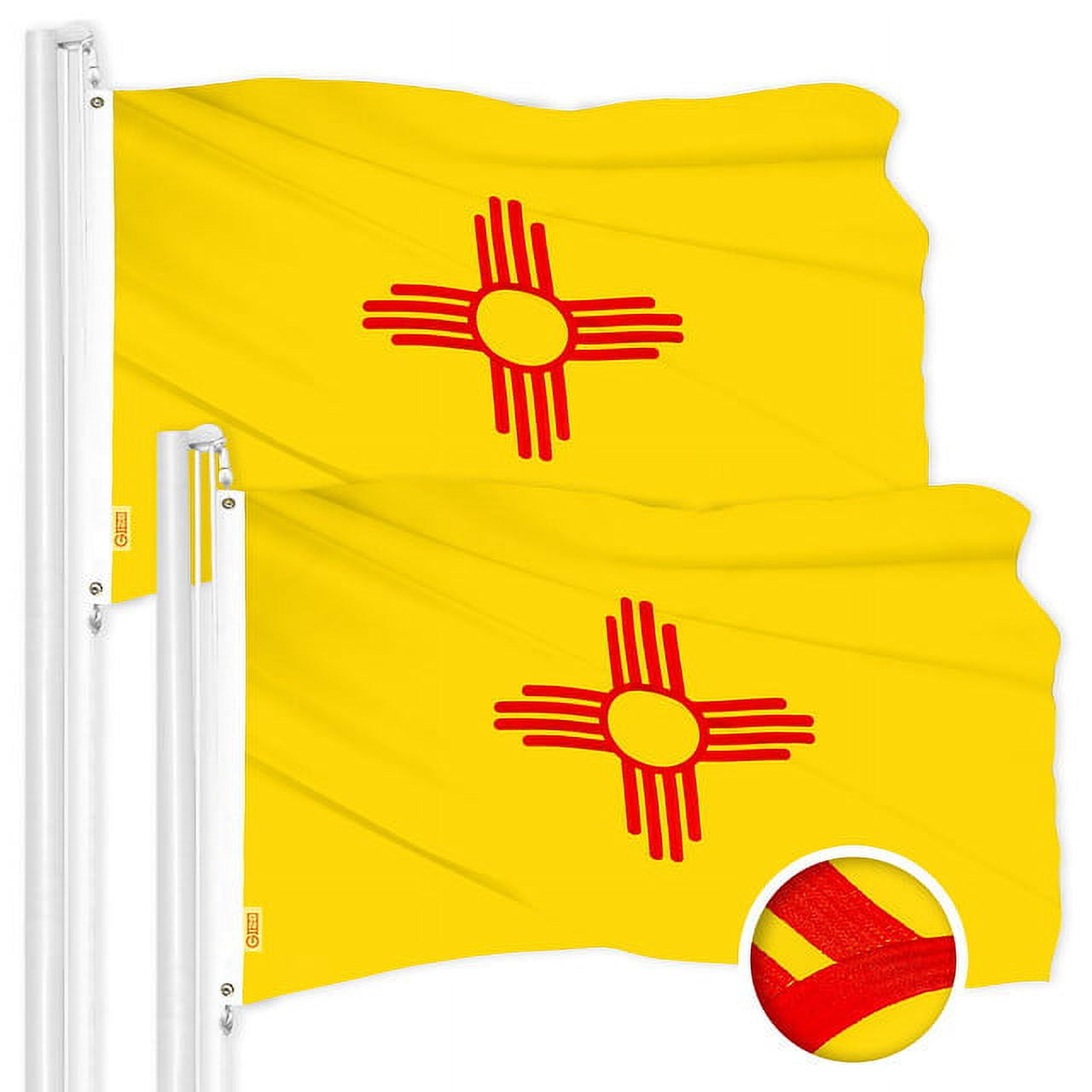 G128 2 Pack: New Mexico NM State Flag | 4x6 Ft | ToughWeave Series ...