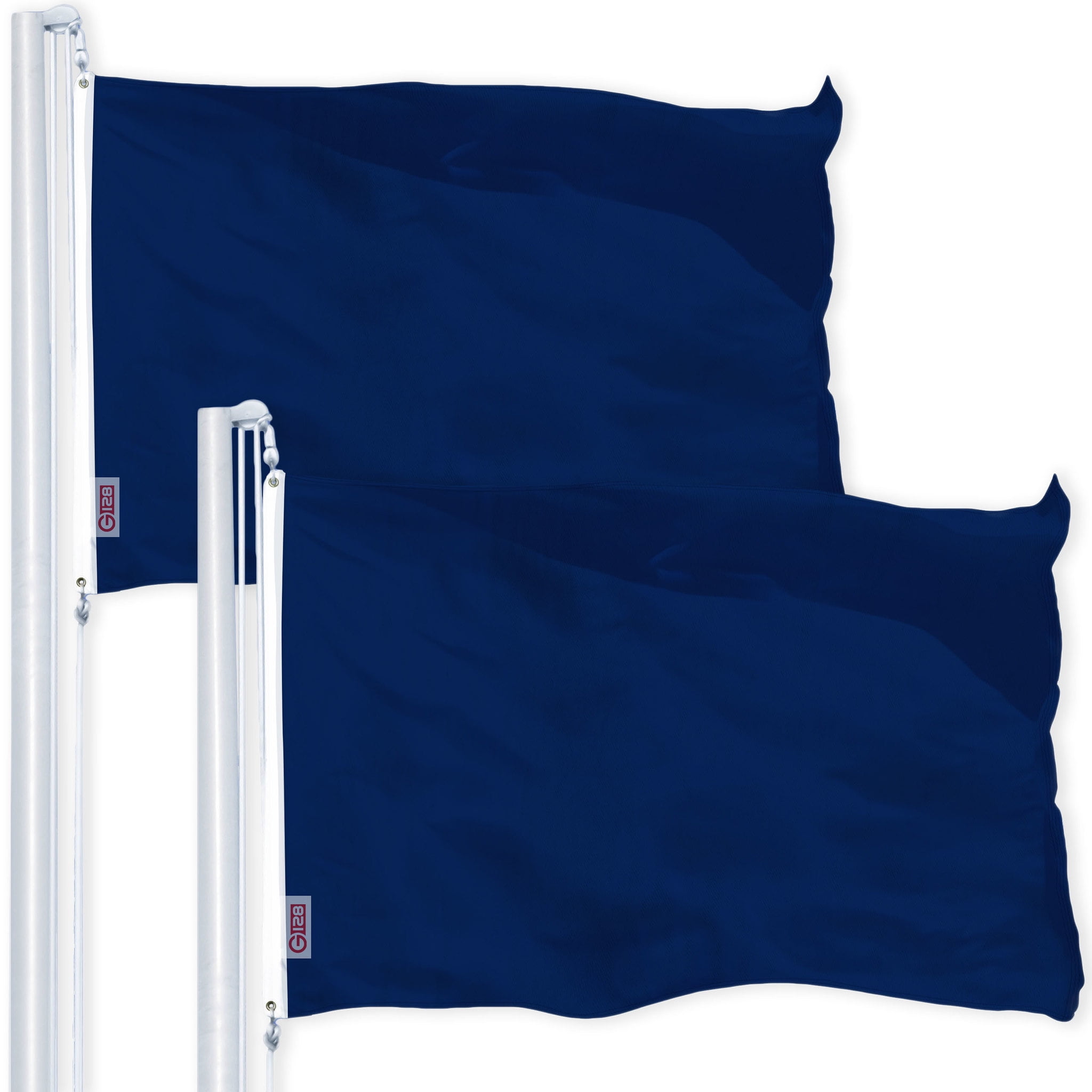G128 2 Pack: Solid Blue Color Flag | 2.5x4 Ft | LiteWeave Pro Series ...