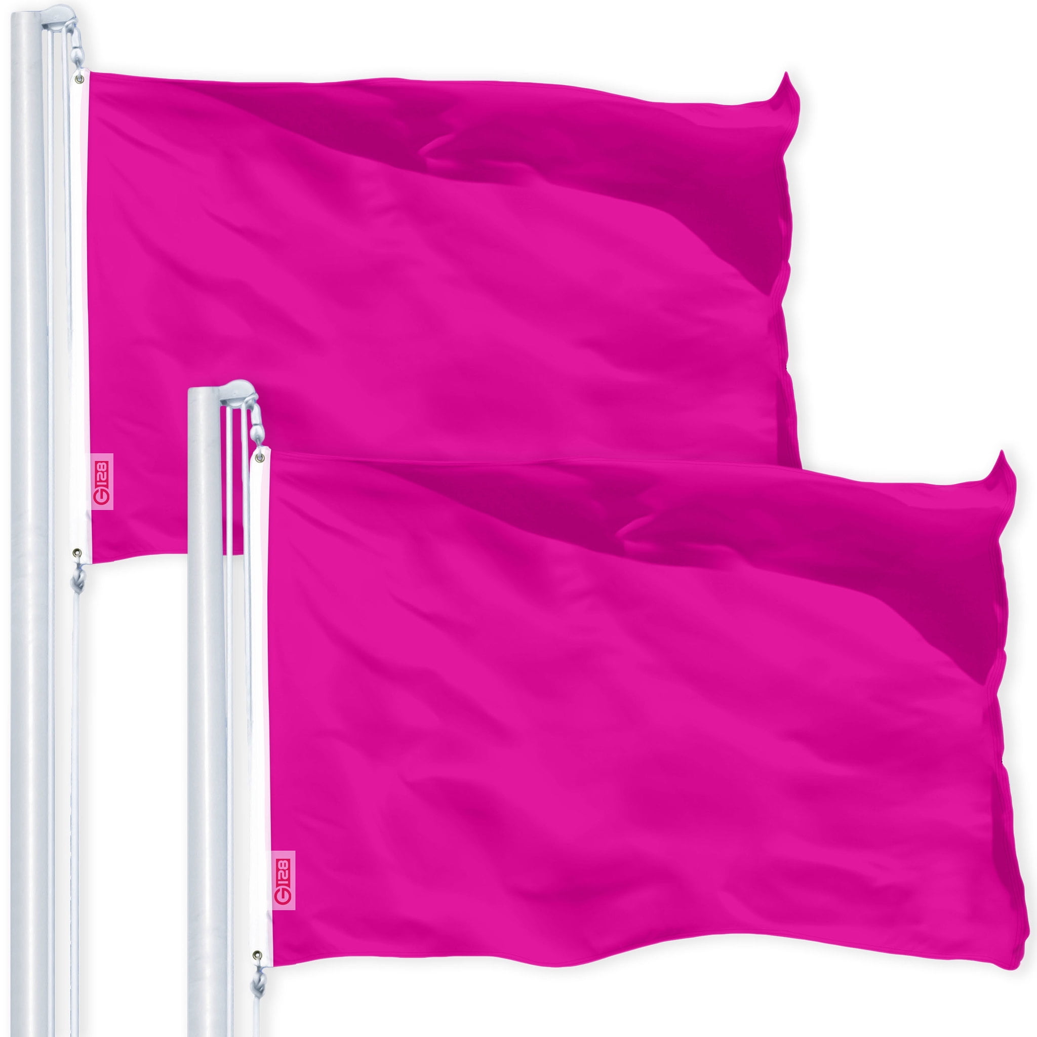 G128 2 Pack: Solid Magenta Color Flag | 2x3 Ft | LiteWeave Pro Series ...
