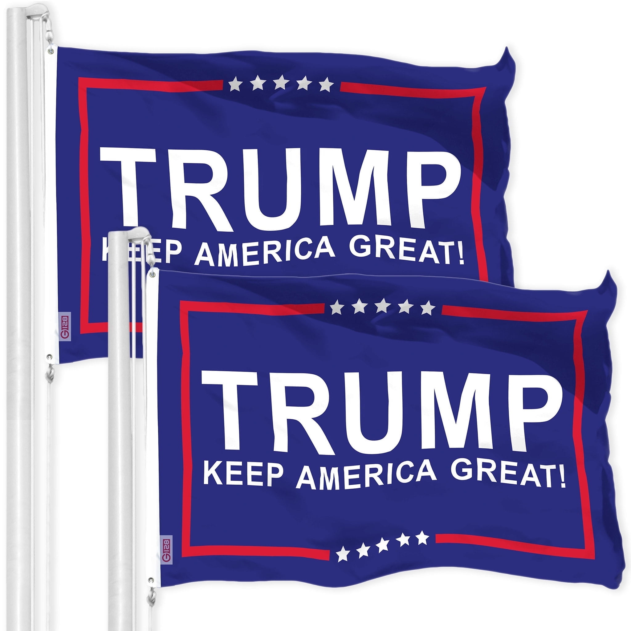 G128-(2pk) 3x5 Ft Trump Flag for Indoor/Outdoor | LiteWeave Pro Series ...
