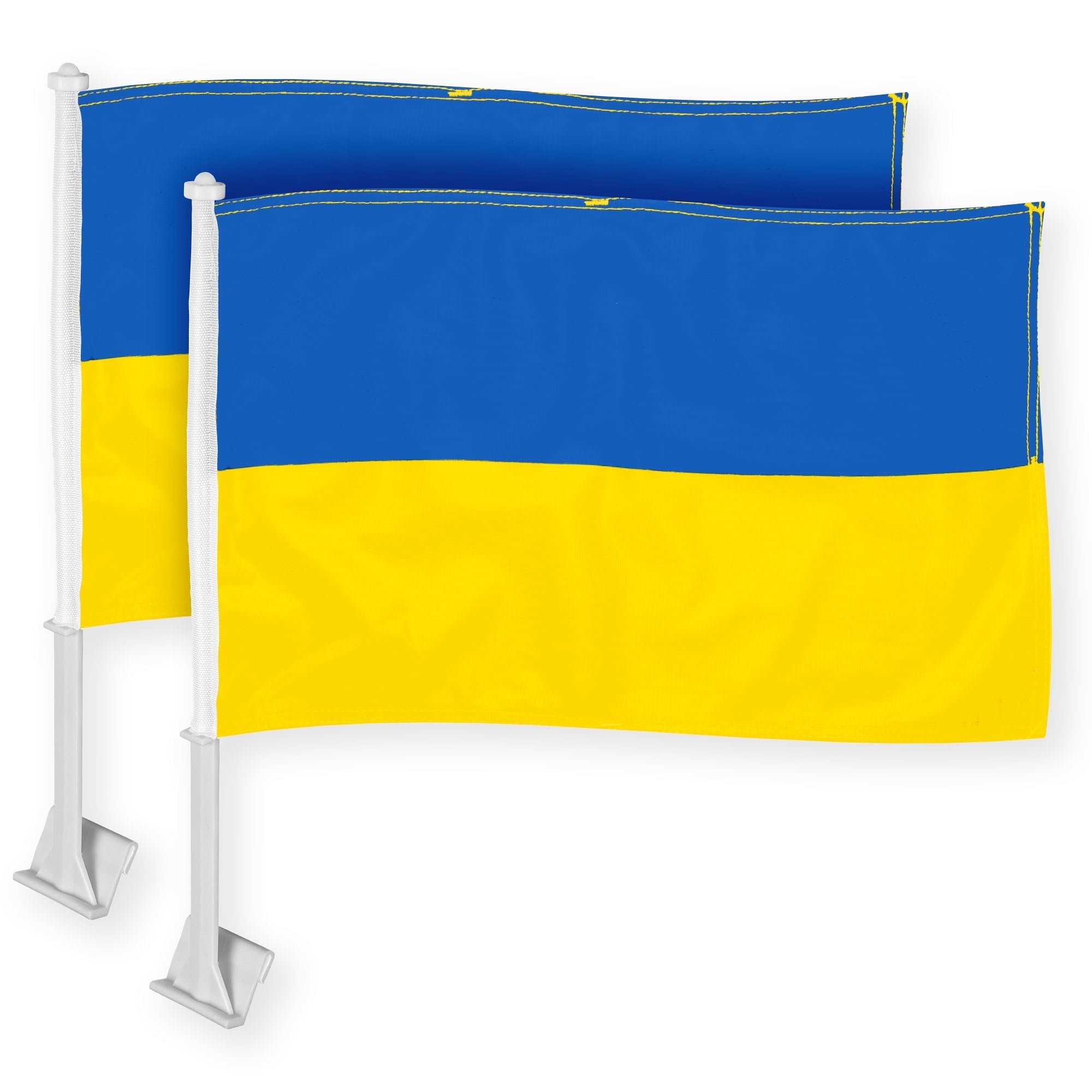 G128 2 Pack: Ukraine Ukrainian Car Flag | 11x17 In | Double LiteWeave ...