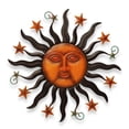 G128 24 in Sun Face Metal Wall Art Decor | Cute Sun Face Metal Wall ...