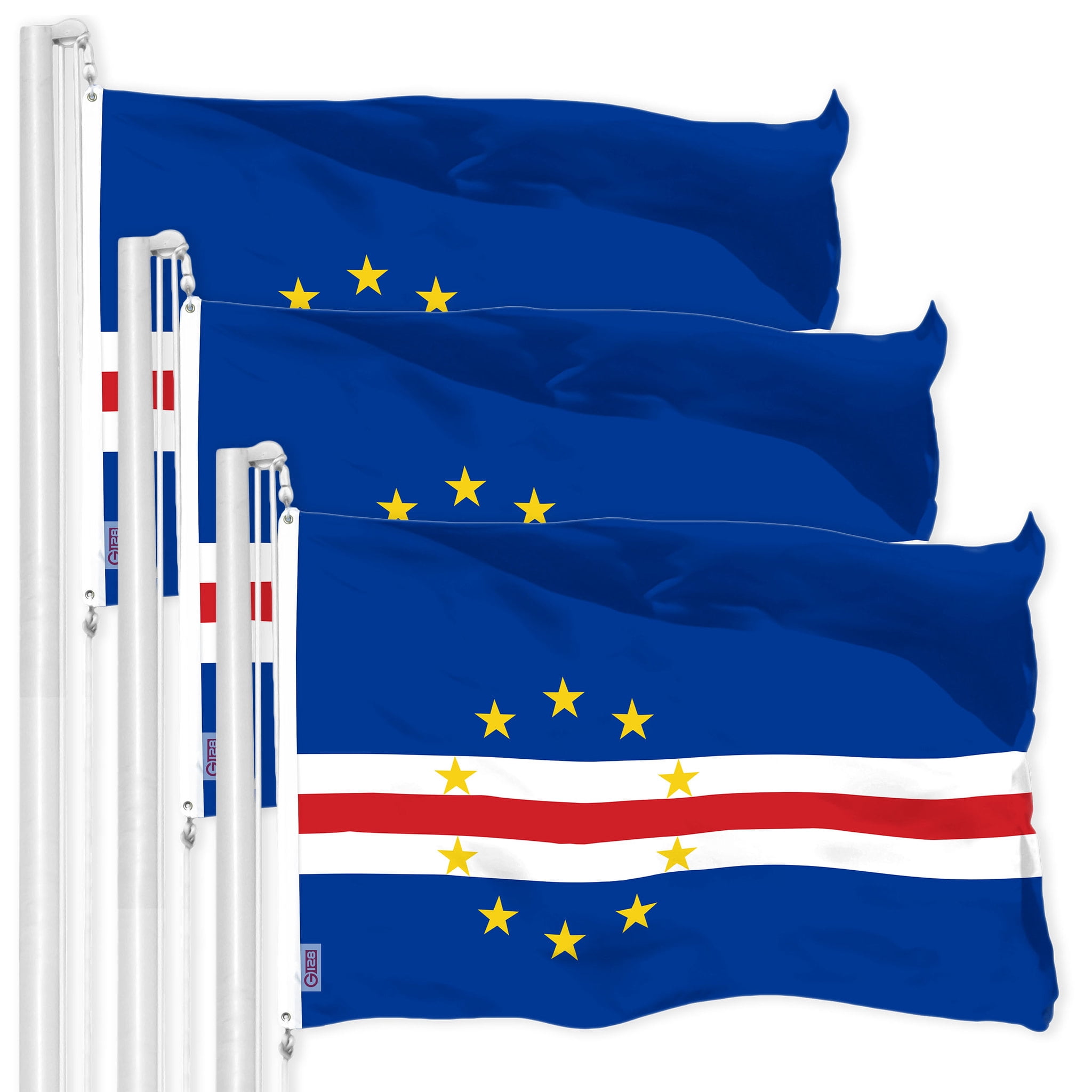 G128 3 Pack: Cape Verde Cape Verdean Flag | 3x5 Ft | LiteWeave Pro ...