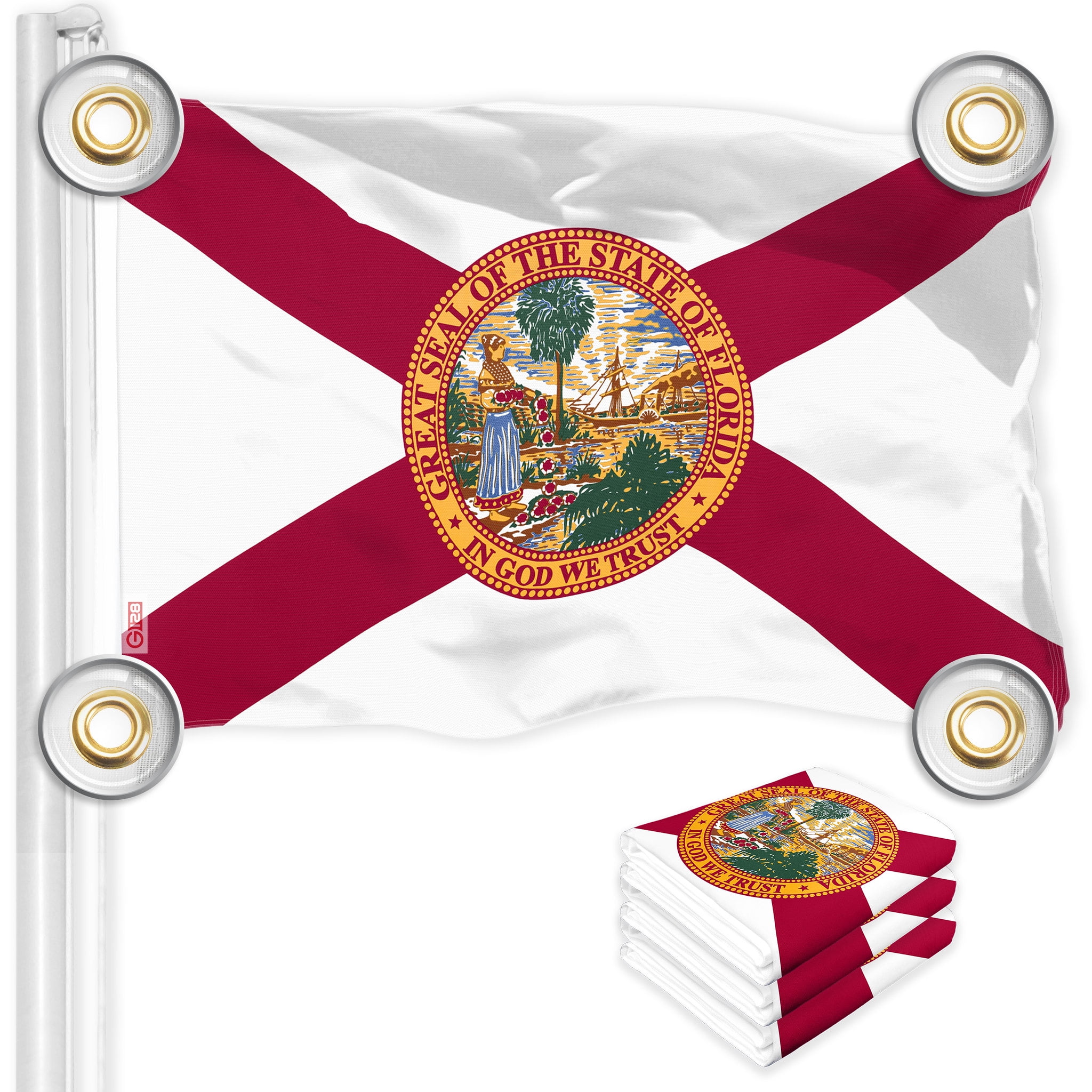 G128 3 Pack: Florida FL State Flag | 3x5 Ft | LiteWeave Pro Series ...