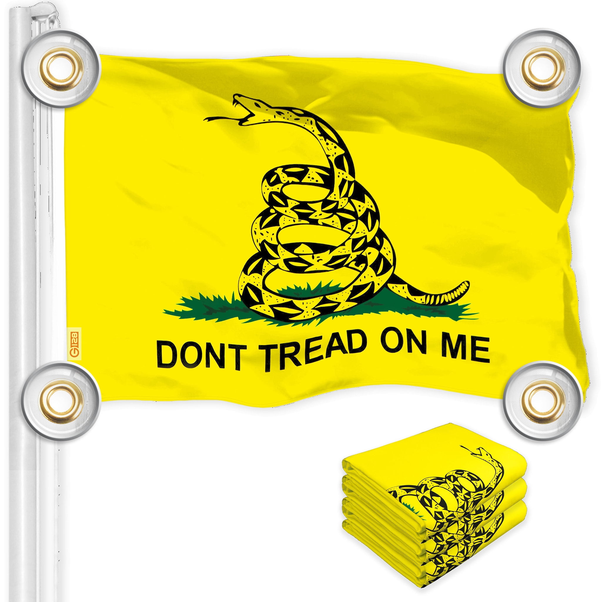 G128 3 Pack: Gadsden Don't Tread On Me Flag | 3x5 Ft | LiteWeave Pro ...