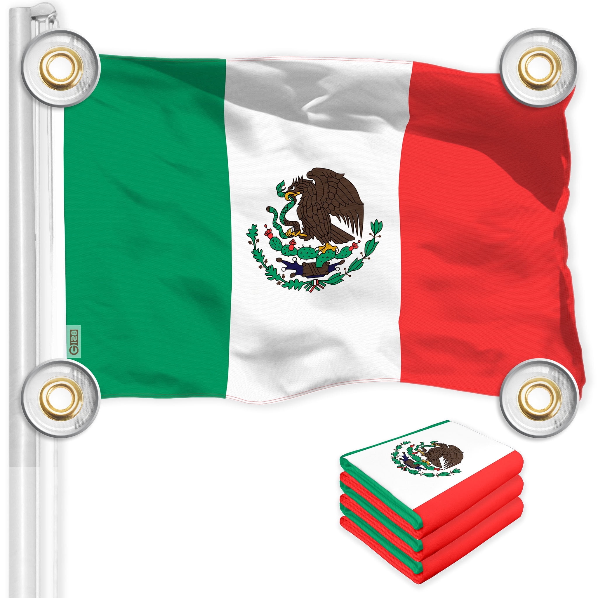 G128 3 Pack: Mexico Mexican Flag | 3x5 Ft | LiteWeave Pro Series ...