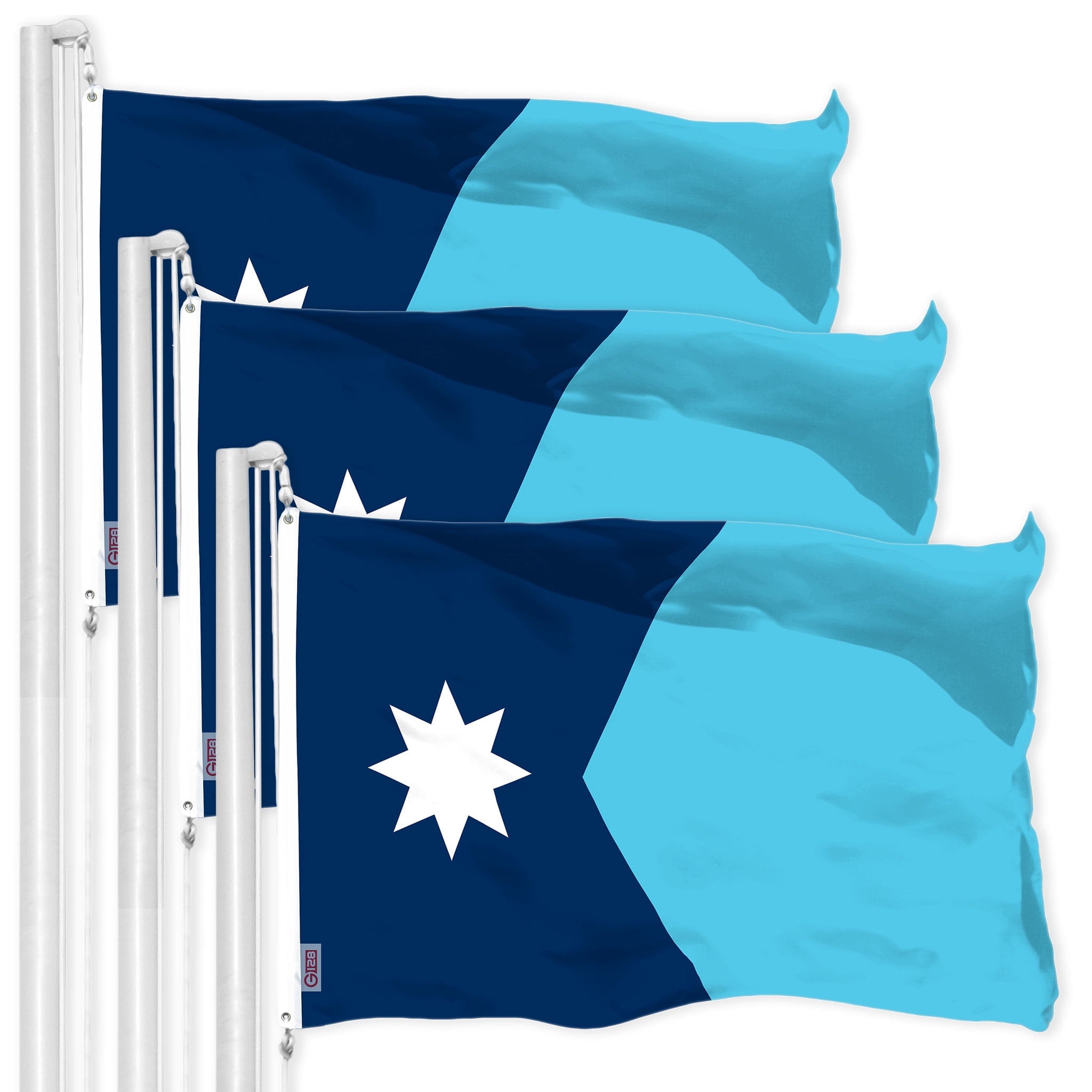 G128 3 Pack: Minnesota New Version MN State Flag | 3x5 Ft | LiteWeave ...
