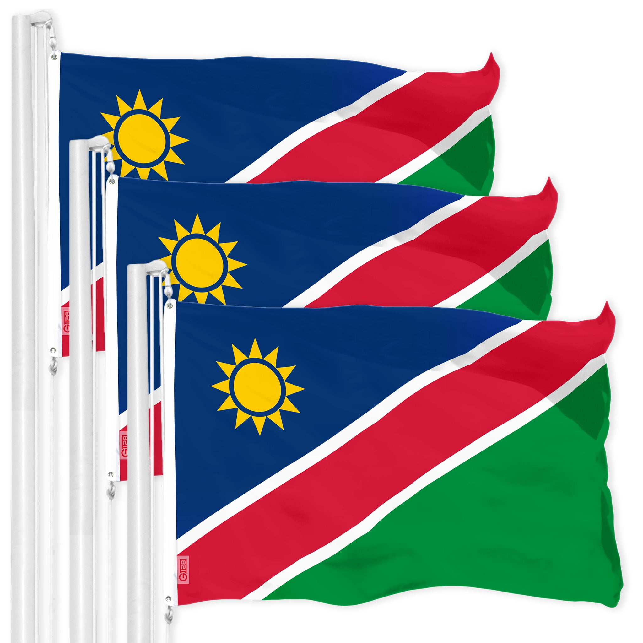 G128 3 Pack: Namibia Namibian Flag | 3x5 Ft | LiteWeave Pro Series ...