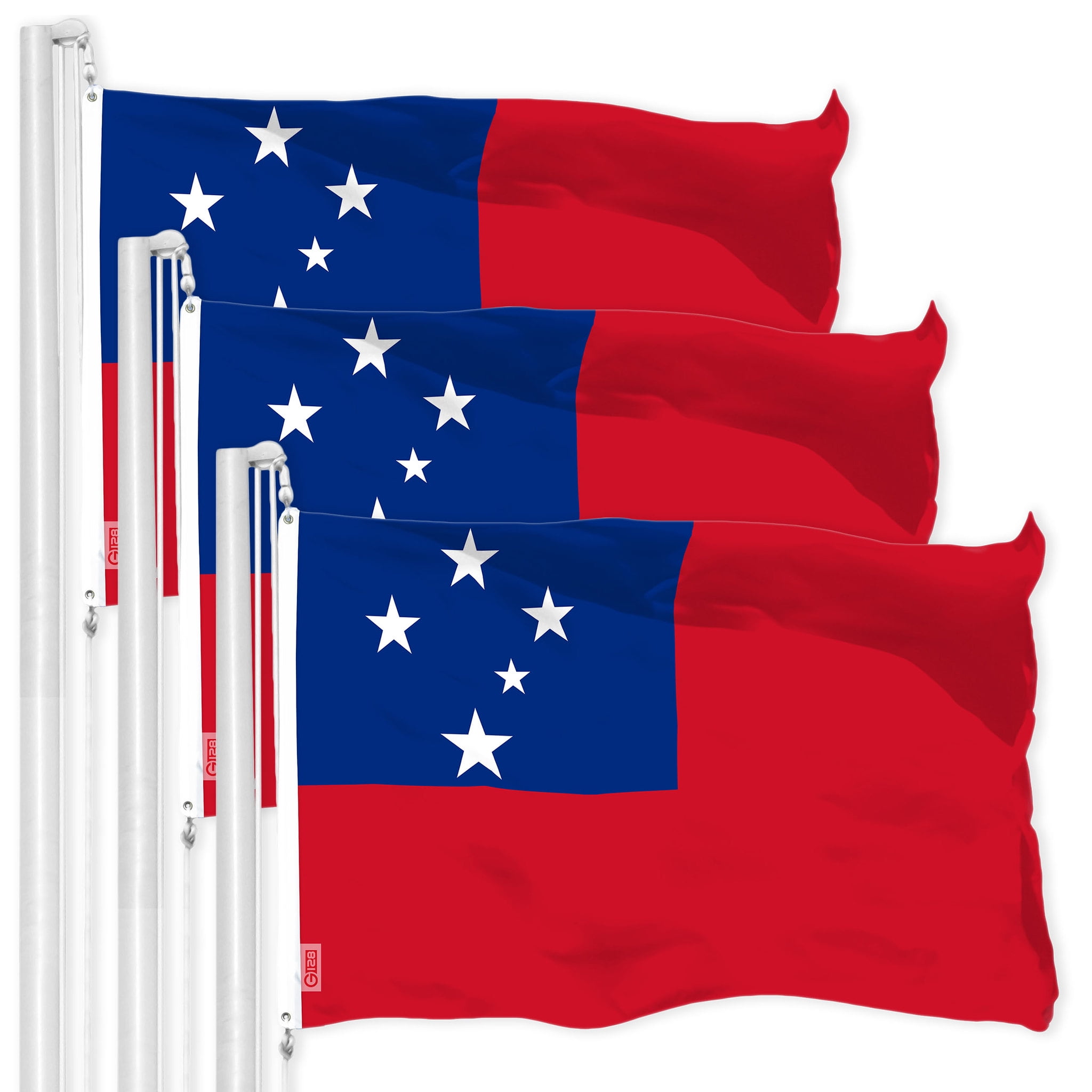 G128 3 Pack: Samoa Samoan Flag | 3x5 Ft | LiteWeave Pro Series Printed ...