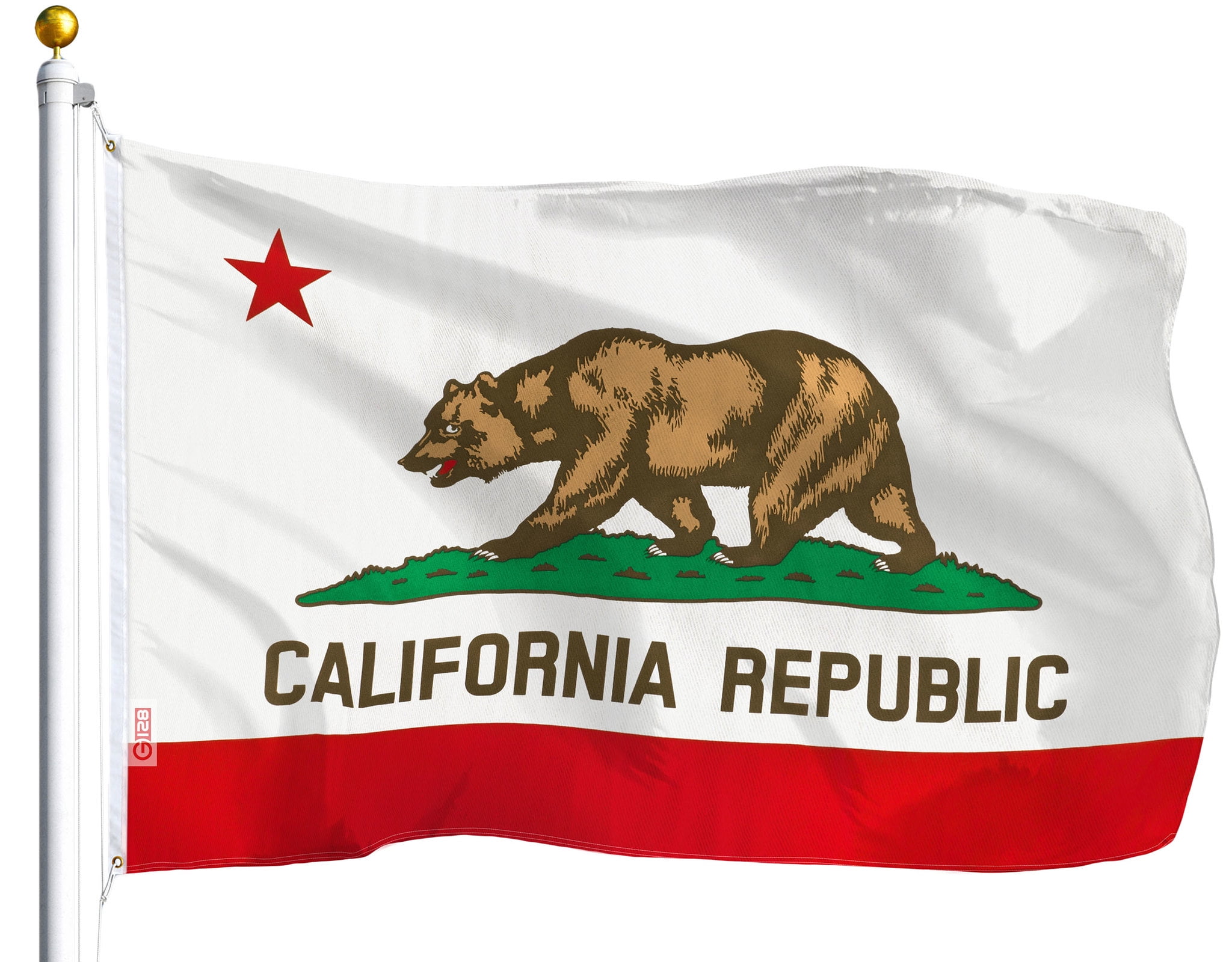 G128 3' x 5' California Flag, Heavyweight Polyester, Brass Grommets ...