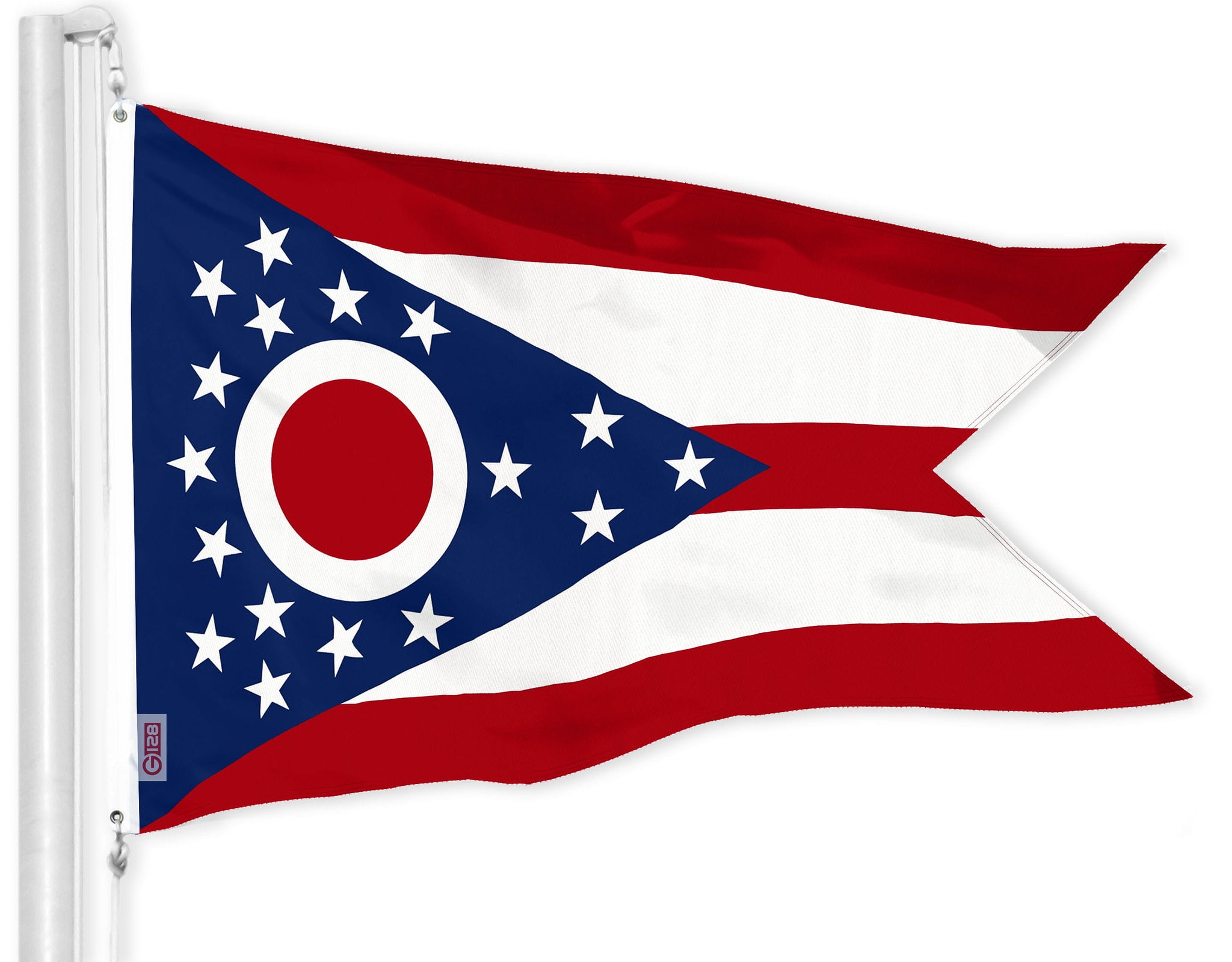 G128 3' x 5' Polyester Ohio State Outdoor Flag, UV Resistant - Walmart.com