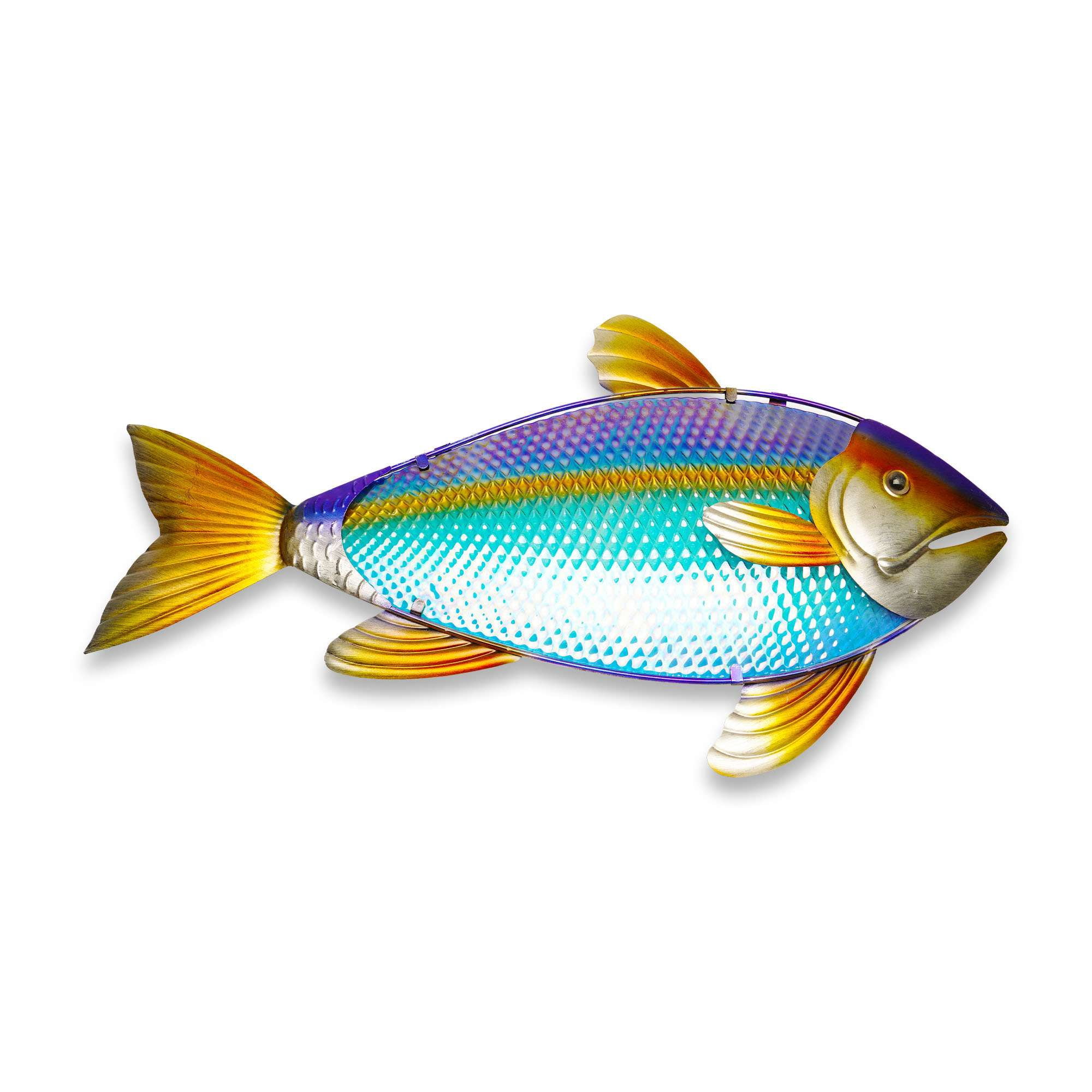 G128 32 in Yellowtail Fish Metal Wall Art Decor | Coastal Ocean Theme ...