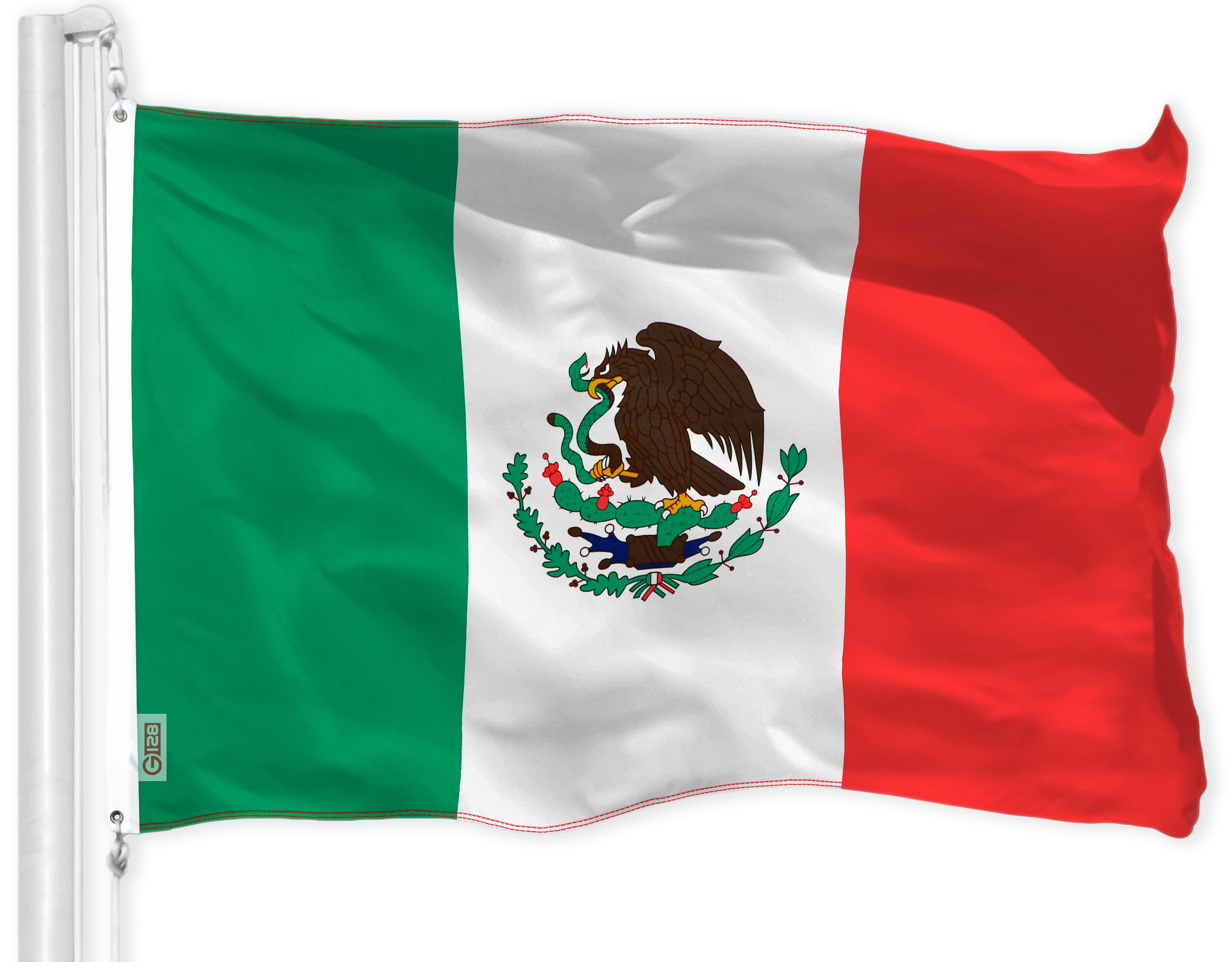 G128 – 3x5 flag Mexico (Mexican) Flag Printed 150D Quality Polyester ...
