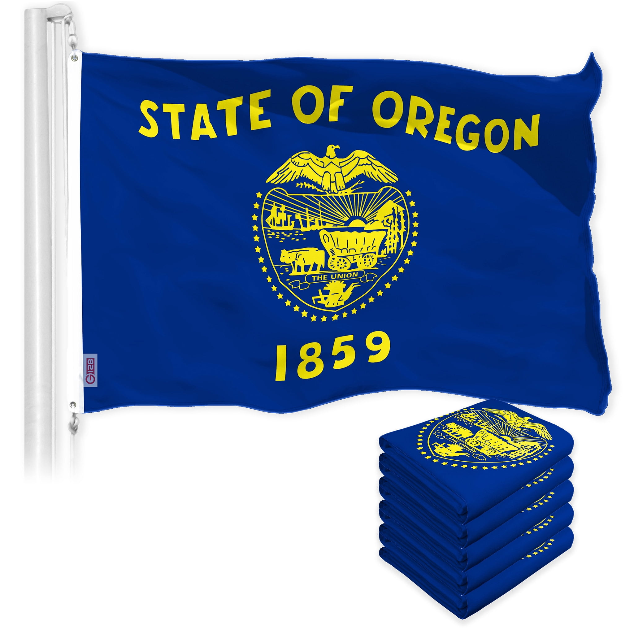 G128 5 Pack: Oregon OR State Flag | 3x5 Ft | Double LiteWeave Pro ...