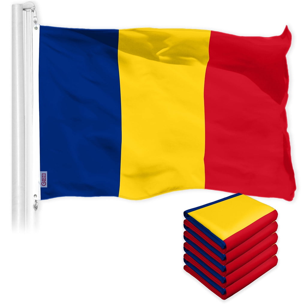 G128 5 Pack: Romania Romanian Flag | 3x5 Ft | LiteWeave Pro Series ...