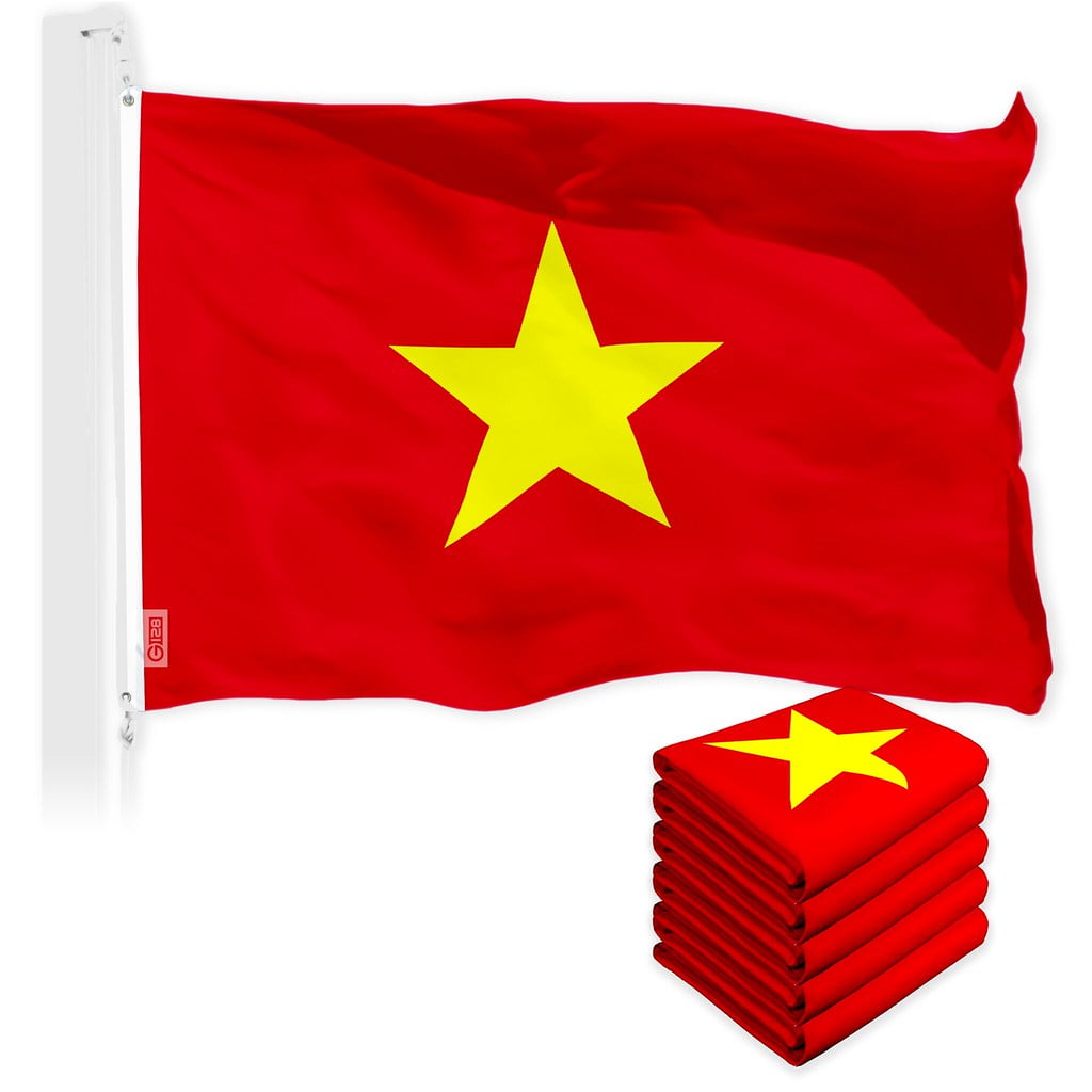 G128 5 Pack: Vietnam Vietnamese Flag | 3x5 Ft | LiteWeave Pro Series ...