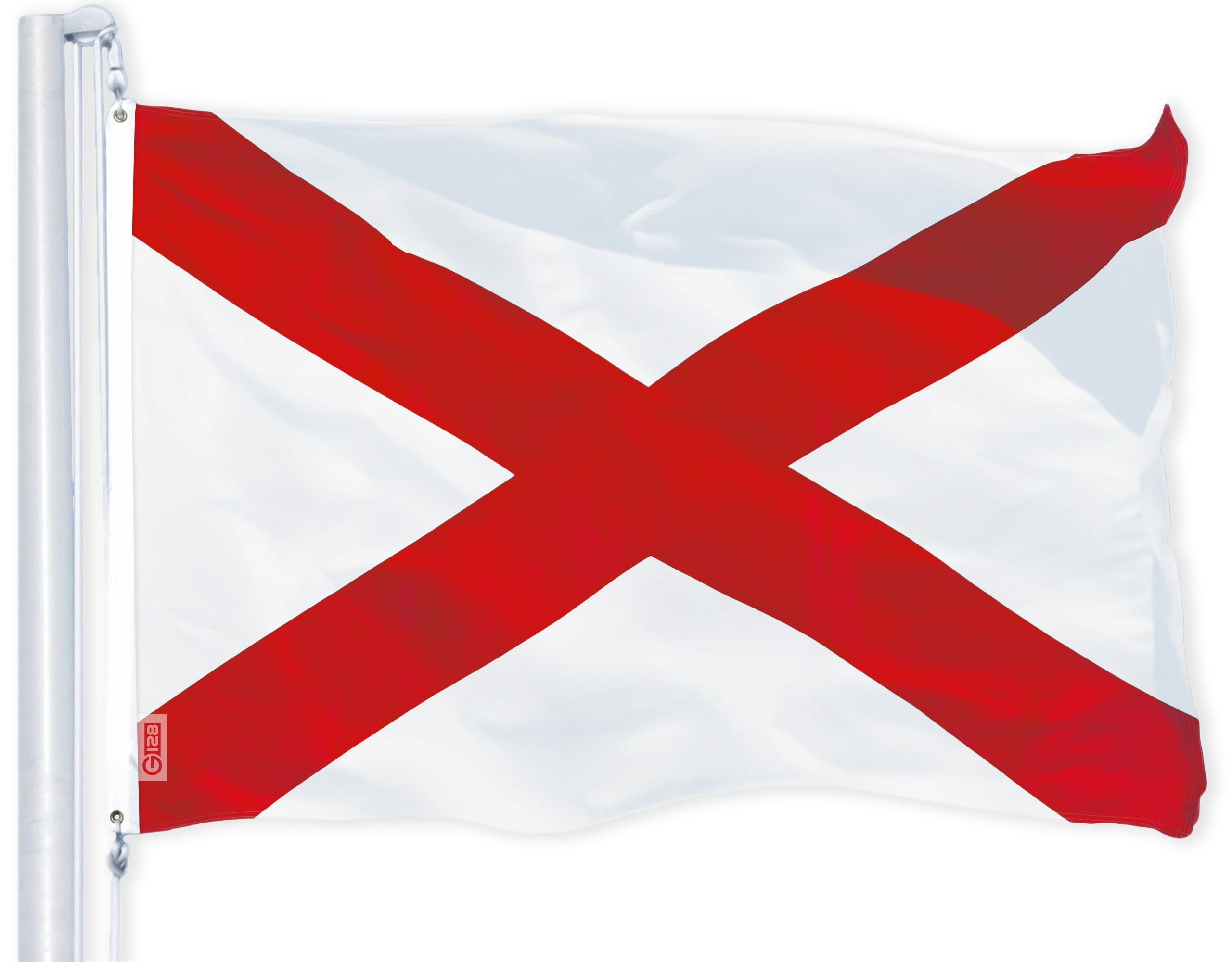 G128 - Alabama State Flag 3x5 ft Printed Brass Grommets 150D Quality ...