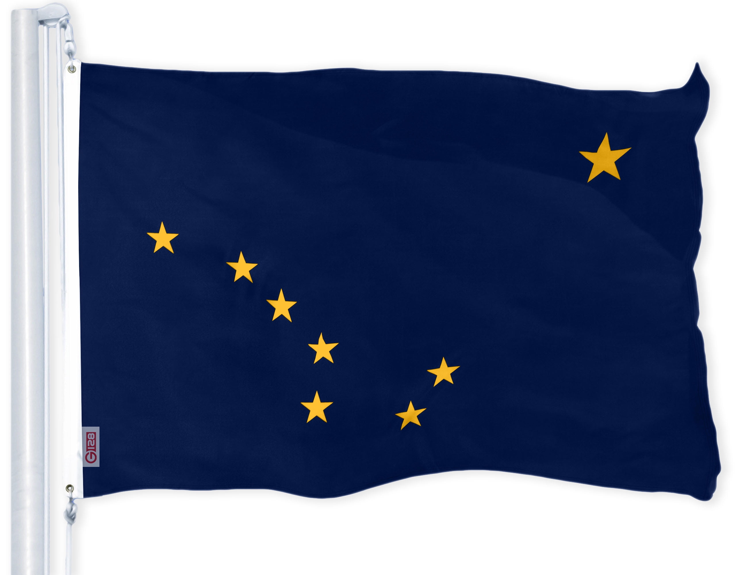 G128 Alaska State Flag 150D Quality Polyester 3x5 ft Printed Brass ...