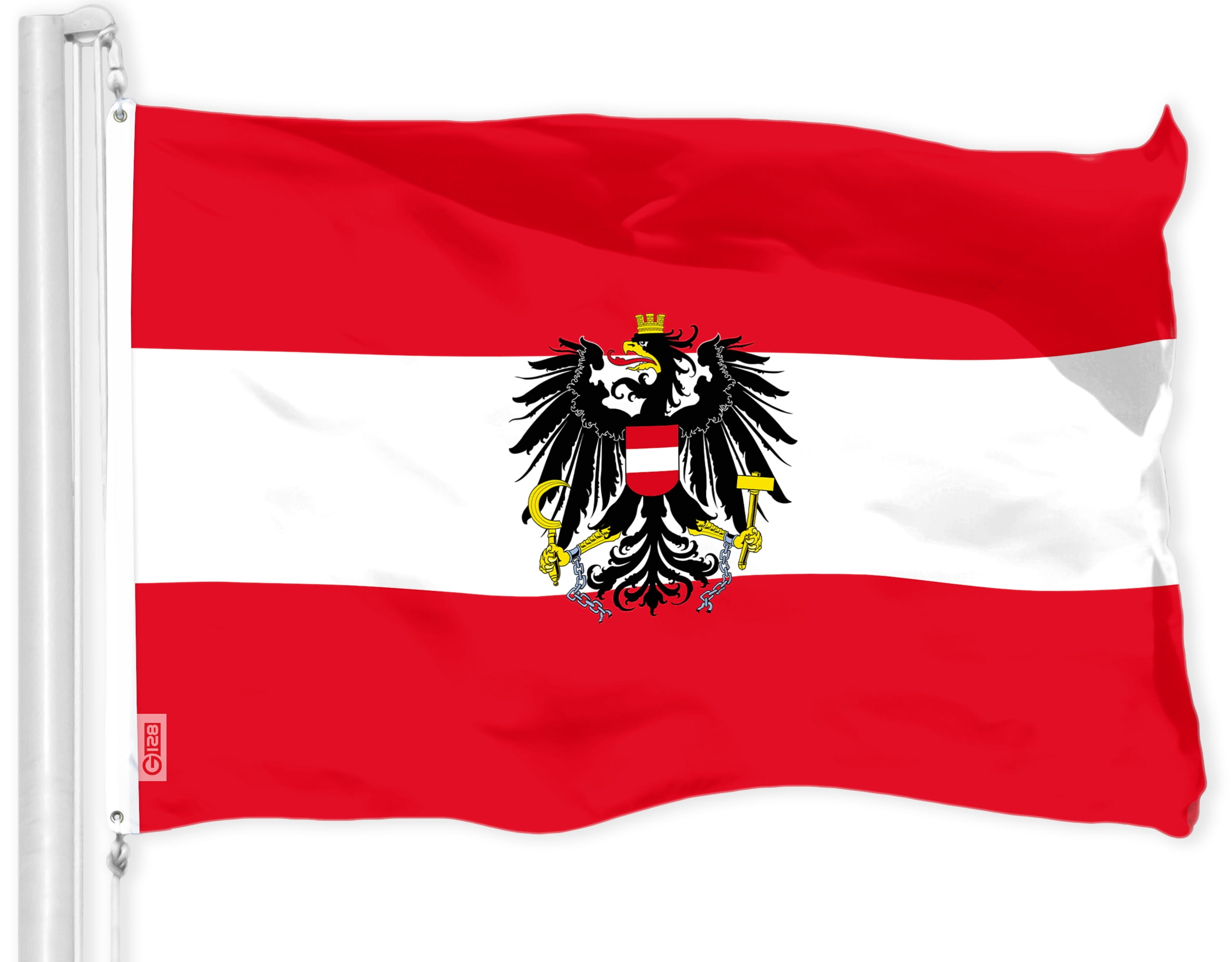 G128 Austria Austrian Coat of Arms Flag | 3x5 Ft | LiteWeave Pro Series ...