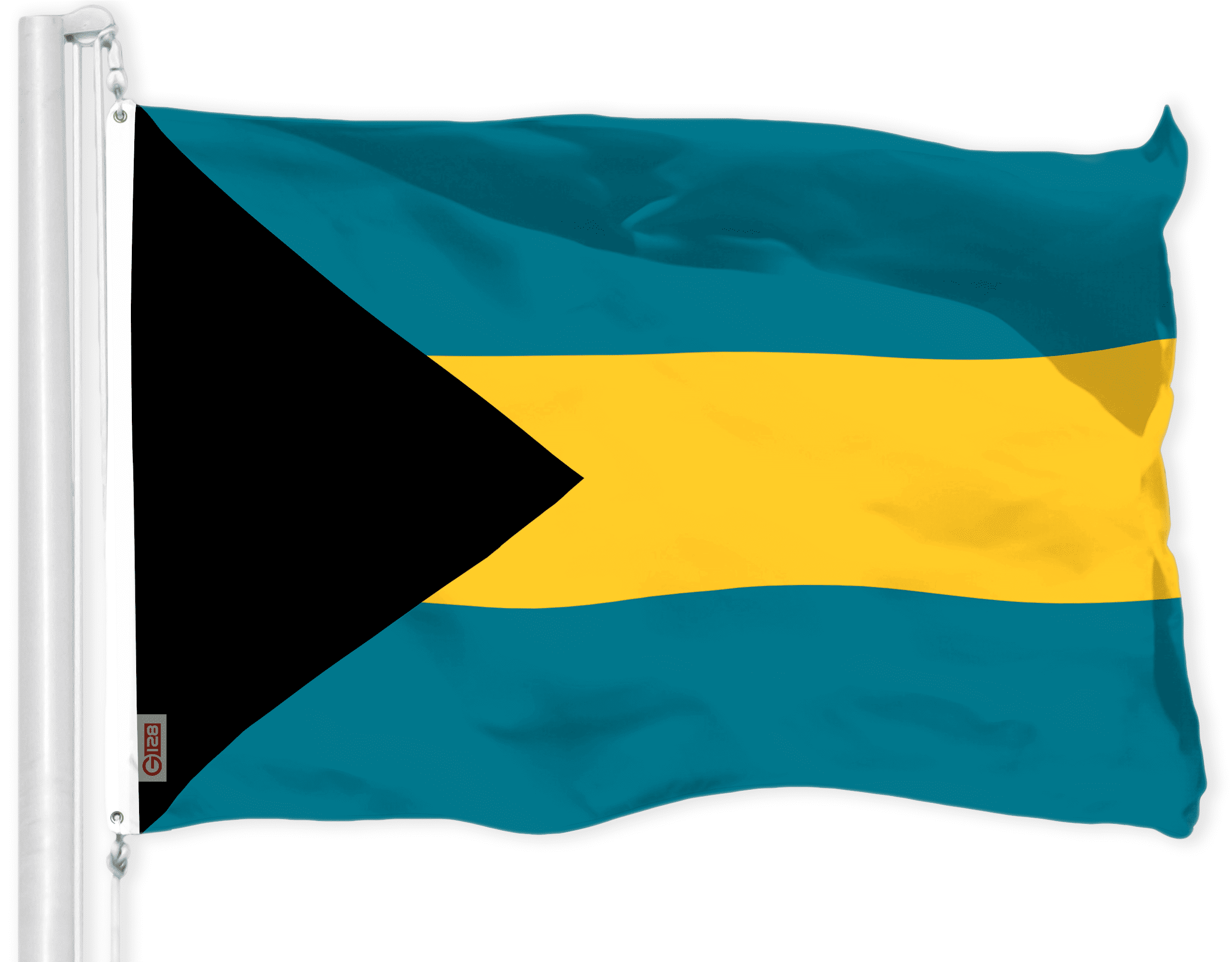 G128 Bahamas Bahamian Flag | 3x5 Ft | LiteWeave Pro Series Printed 150D ...