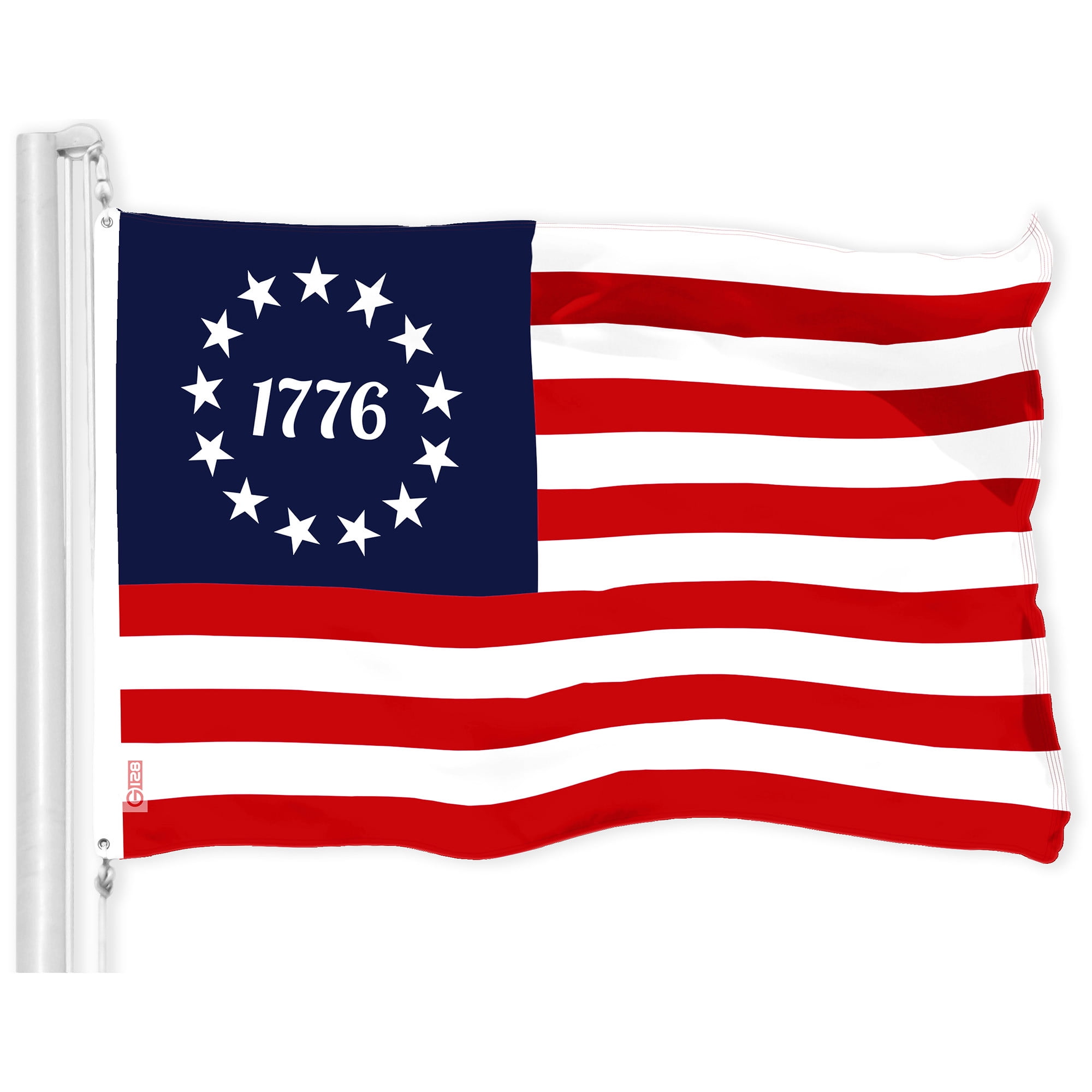 G128 Bennington 1776 Flag | 3x5 Ft | LiteWeave Pro Series Printed 150D ...