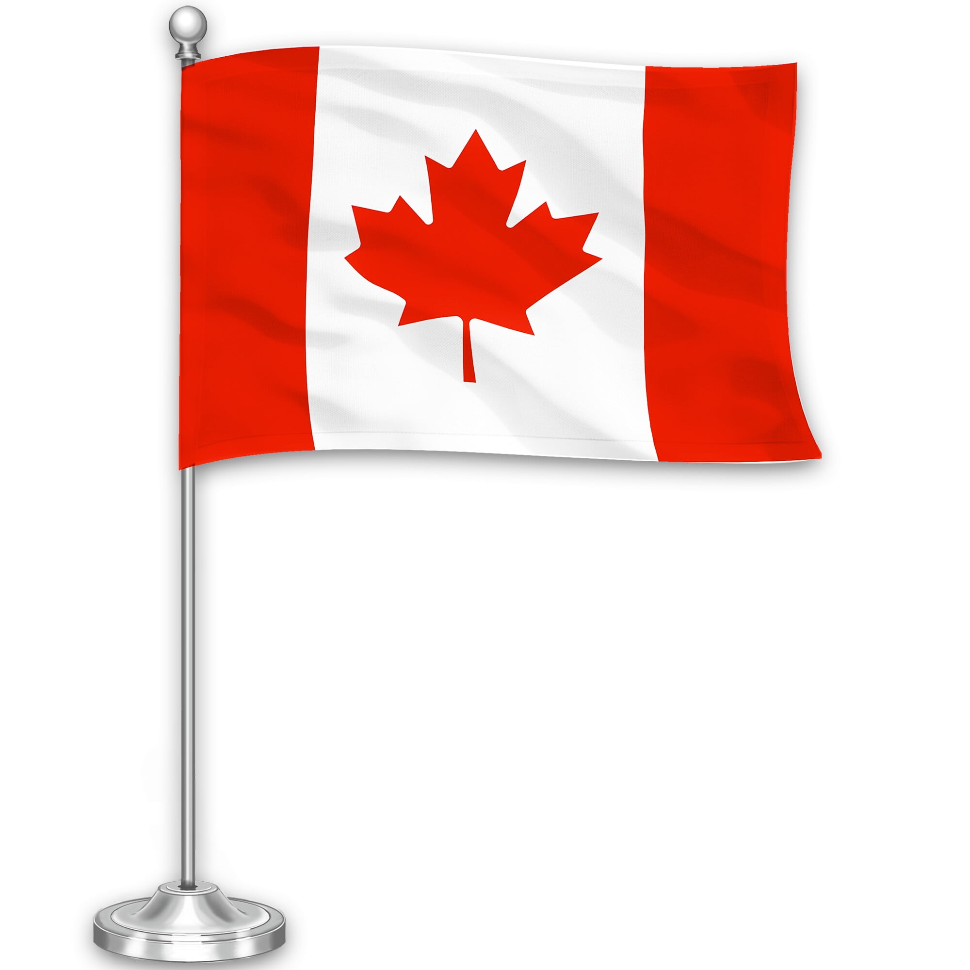 G128 Canada Canadian Deluxe Desk Flag Set | 8.5x5.5 In | Printed 300D ...