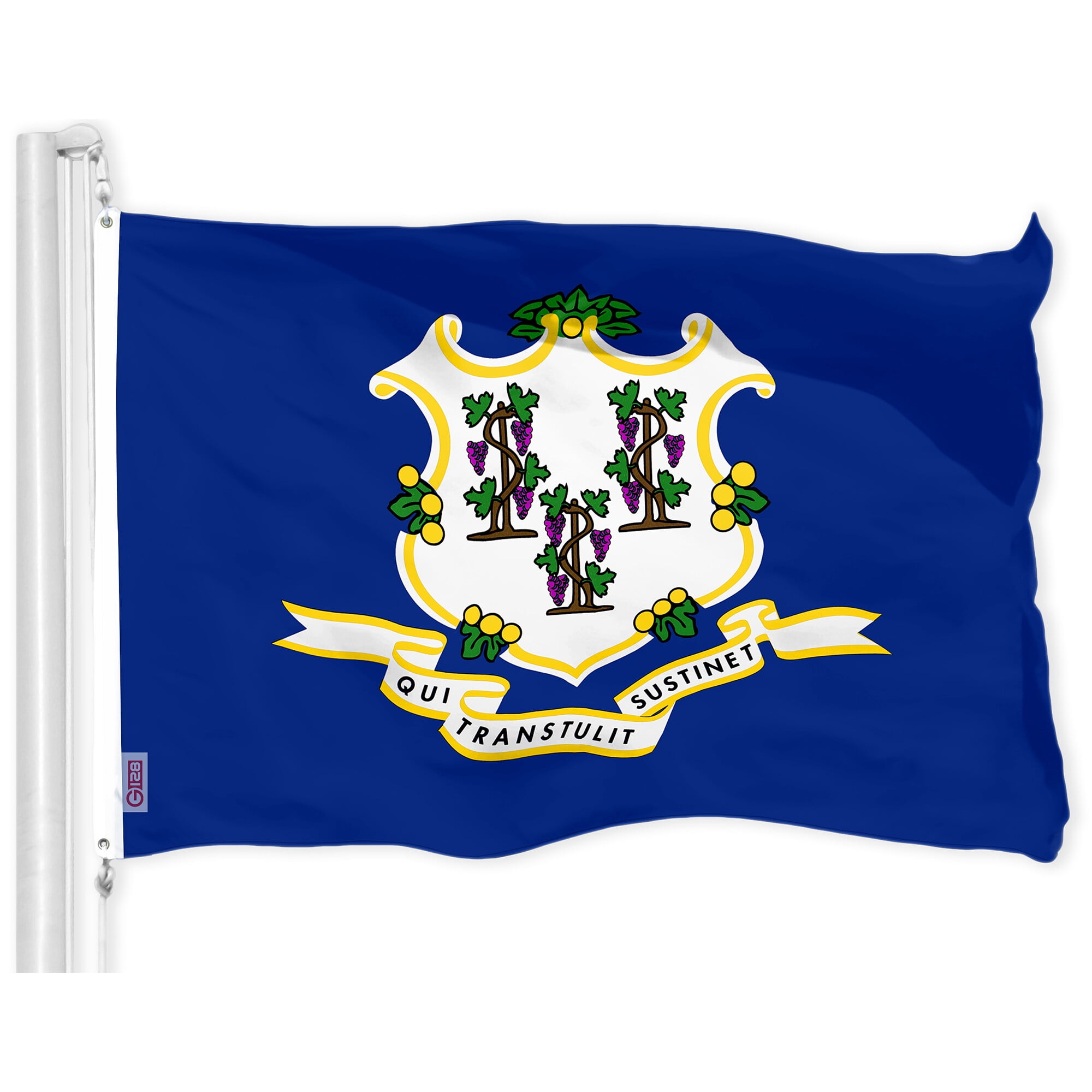 G128 Connecticut CT State Flag | 3x5 Ft | LiteWeave Pro Series Printed ...