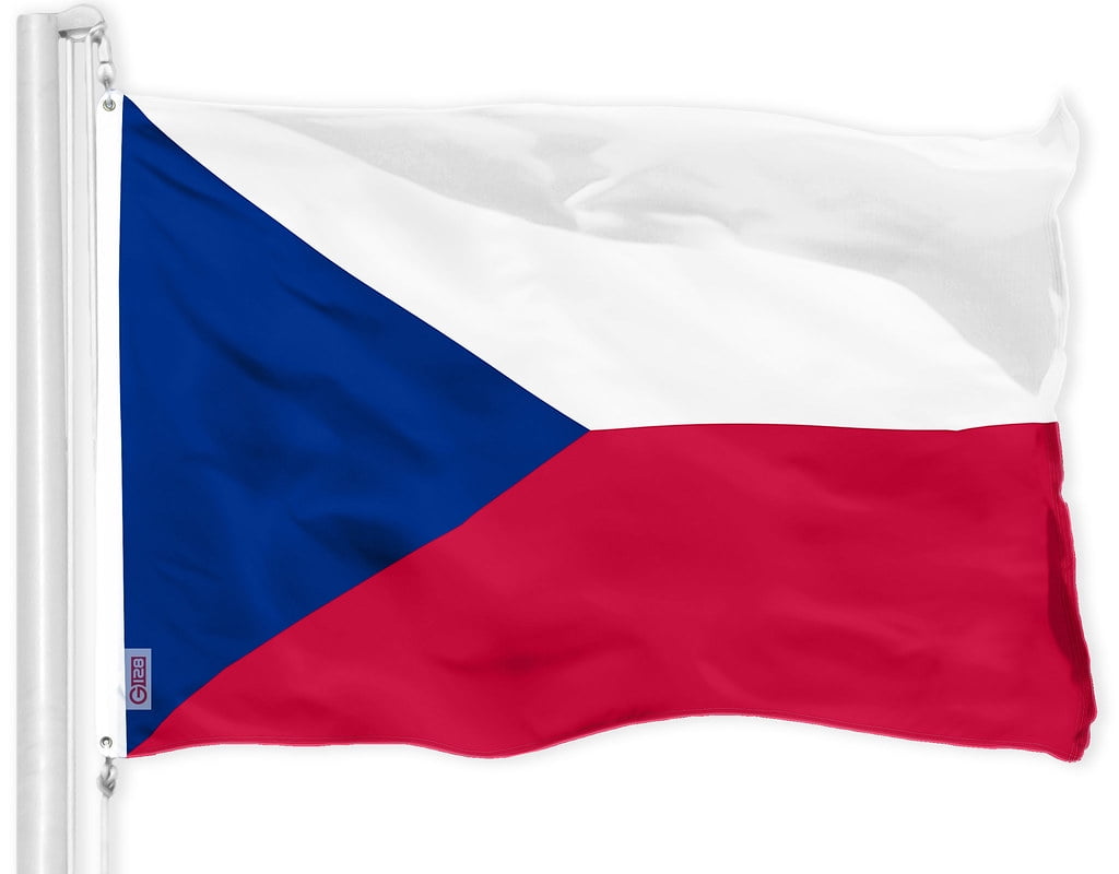 G128 Czech Republic Czechia Czech Flag | 3x5 feet | Printed 150D ...