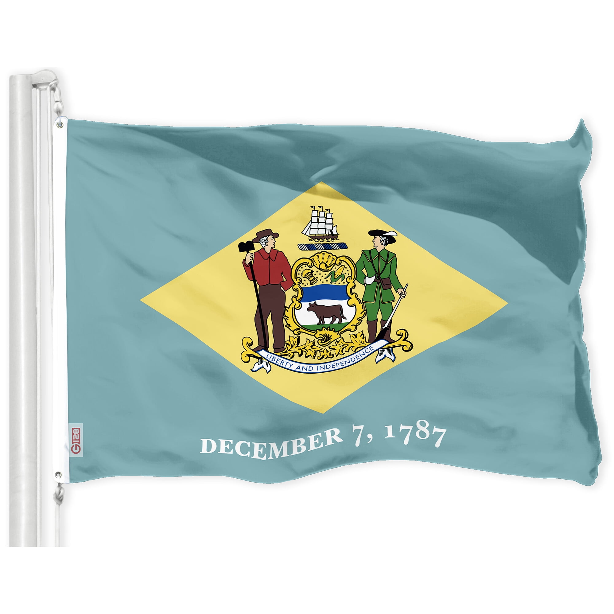 G128 Delaware DE State Flag | 3x5 Ft | LiteWeave Pro Series Printed ...